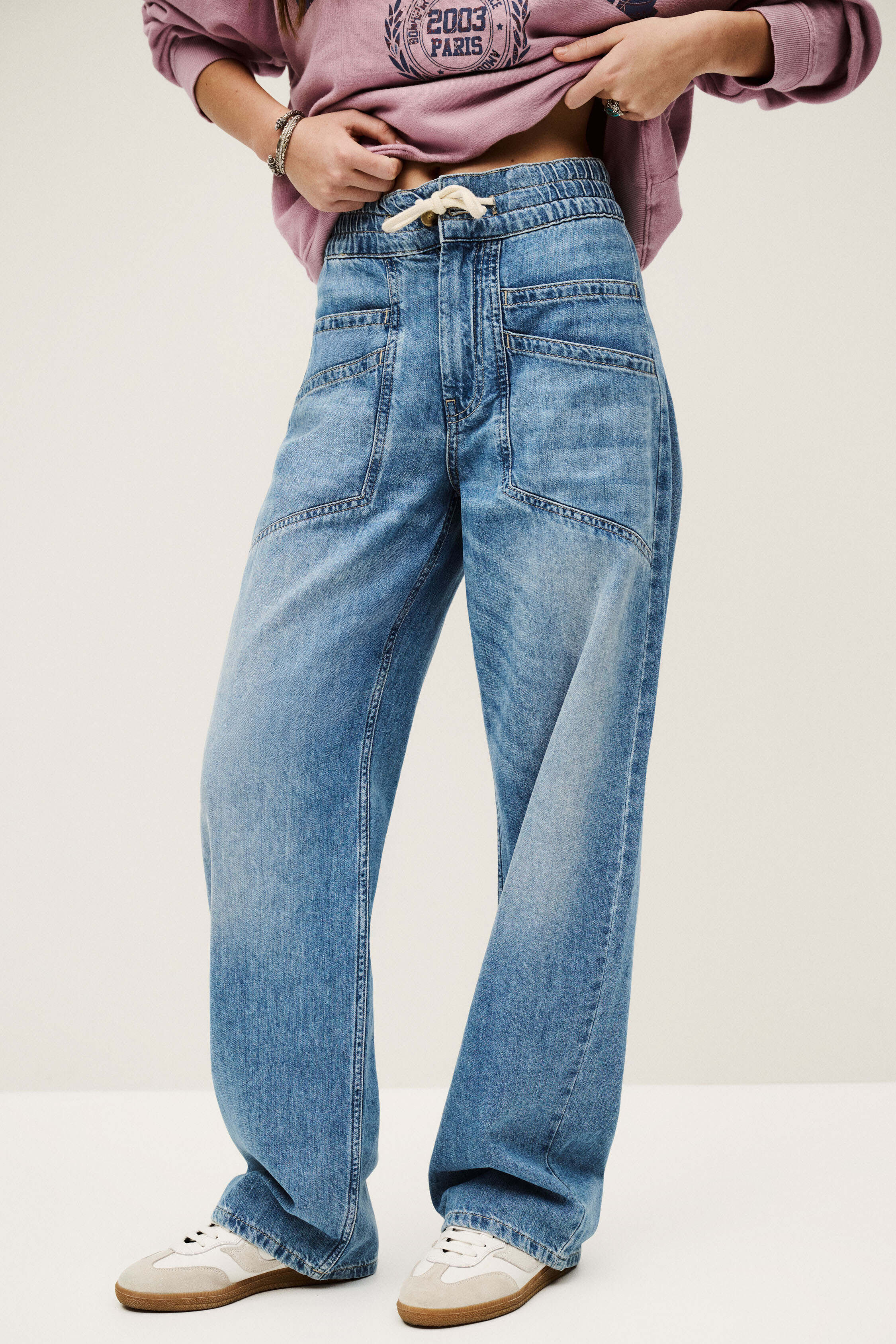 Elastic Waist Jeans Mima Blue // ba&sh US