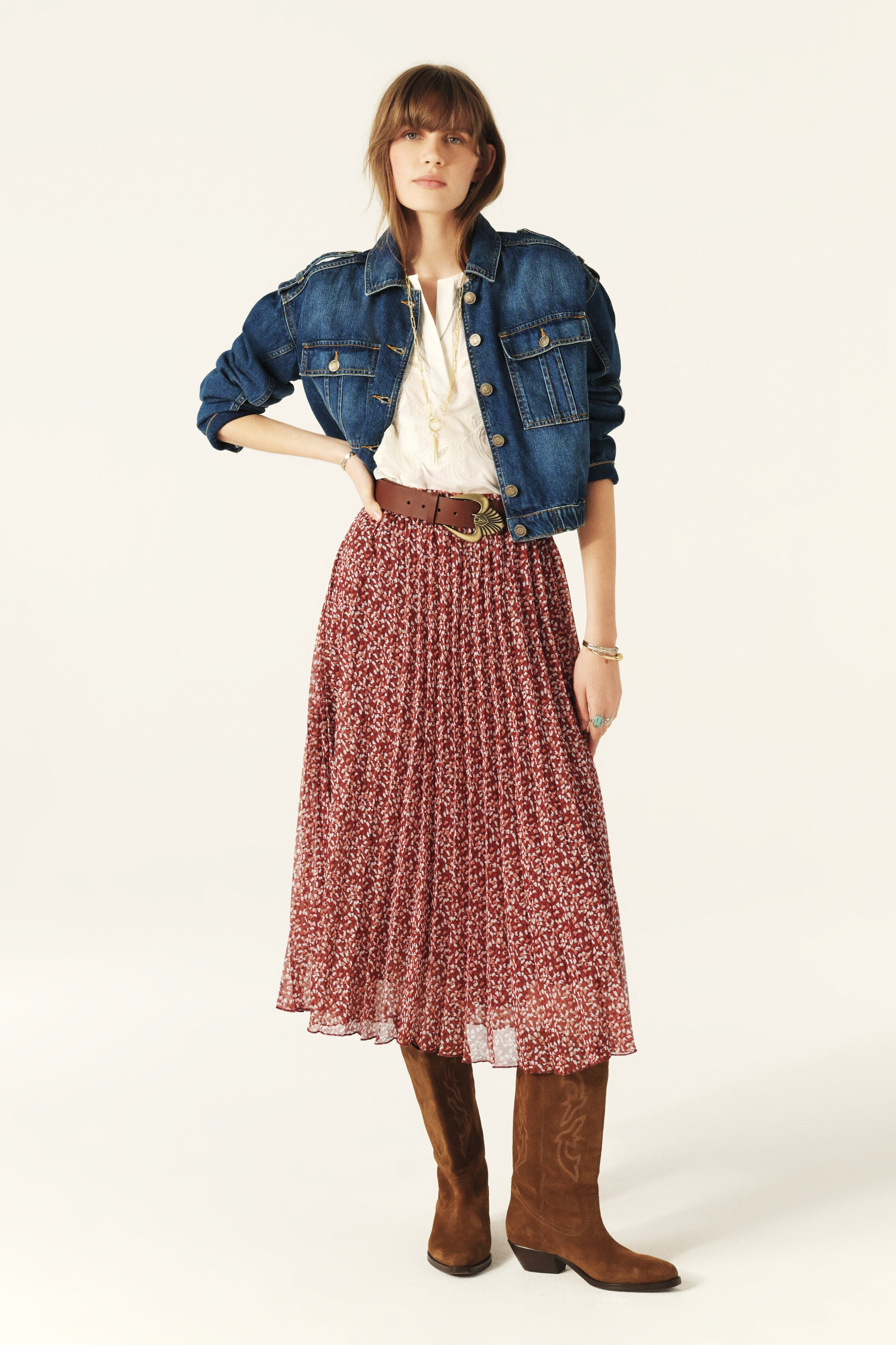 Kamy Skirt Kamy Red // ba&sh US