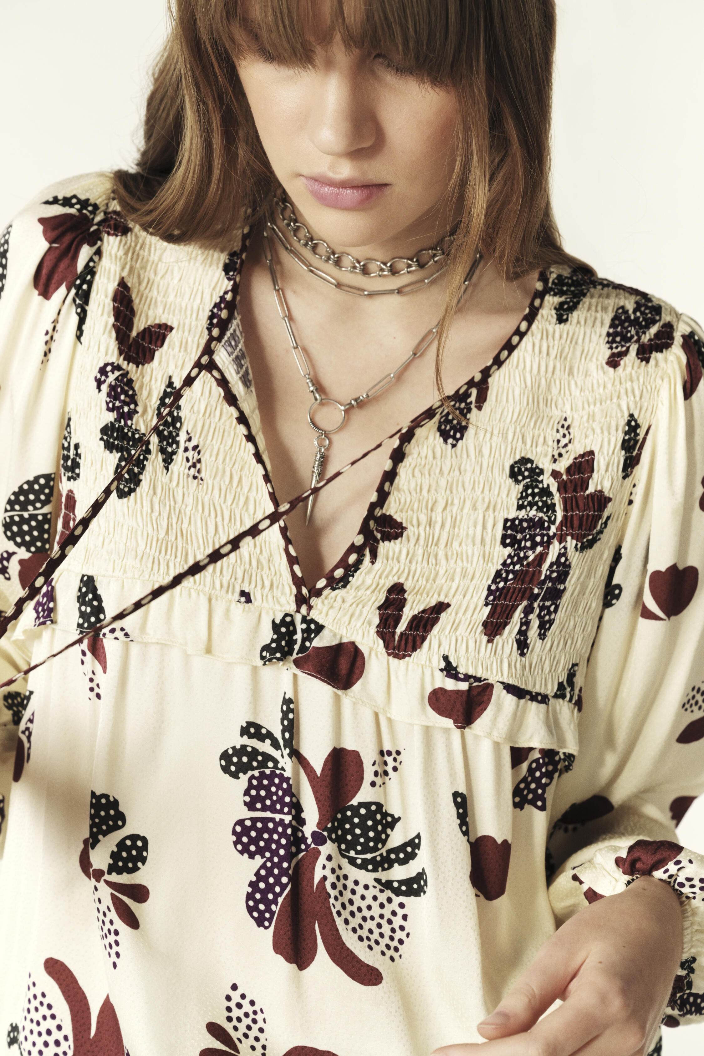 Long-Sleeve Blouse Diky Off-White // ba&sh US