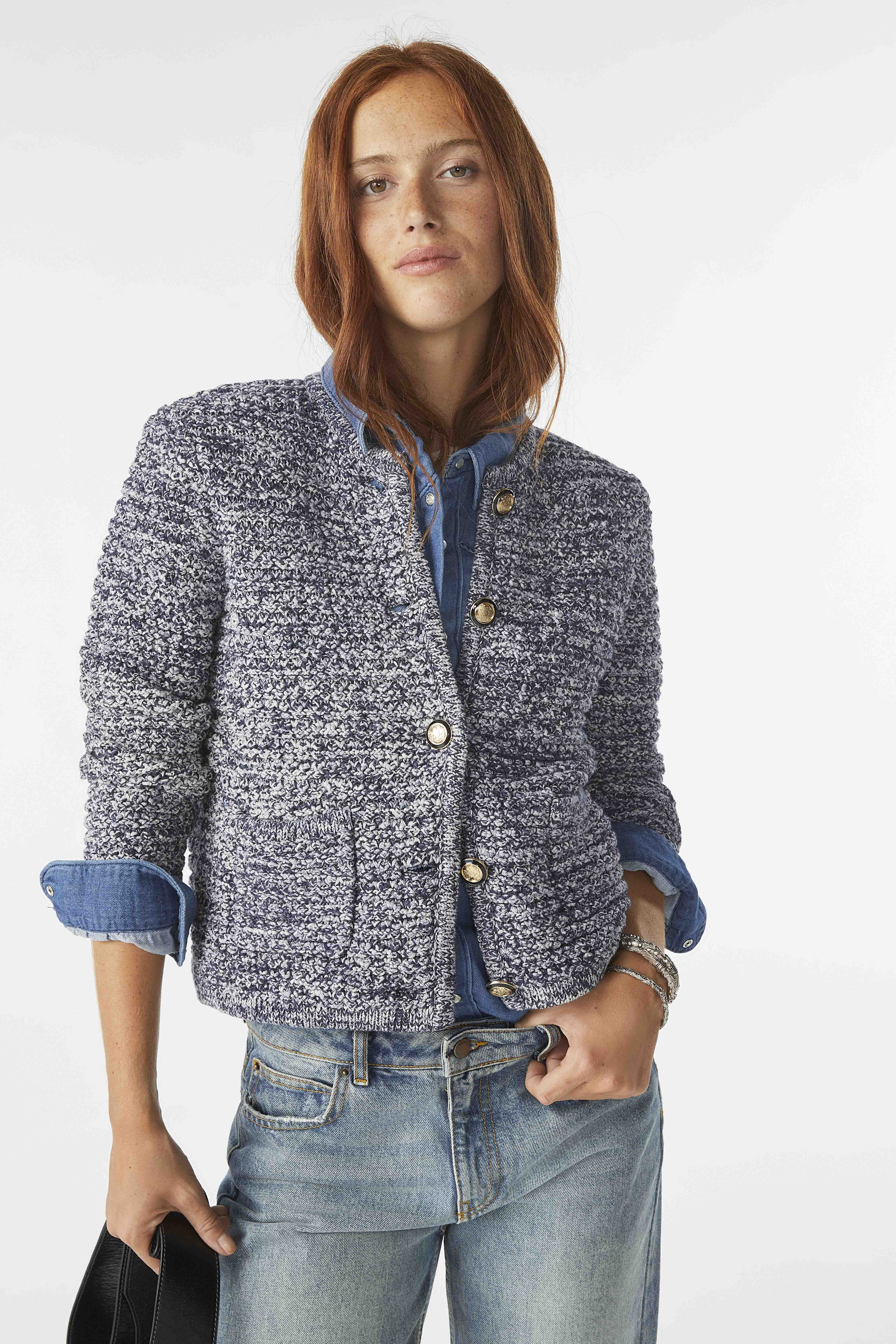 Cardigan Guspa Blue // ba&sh UK