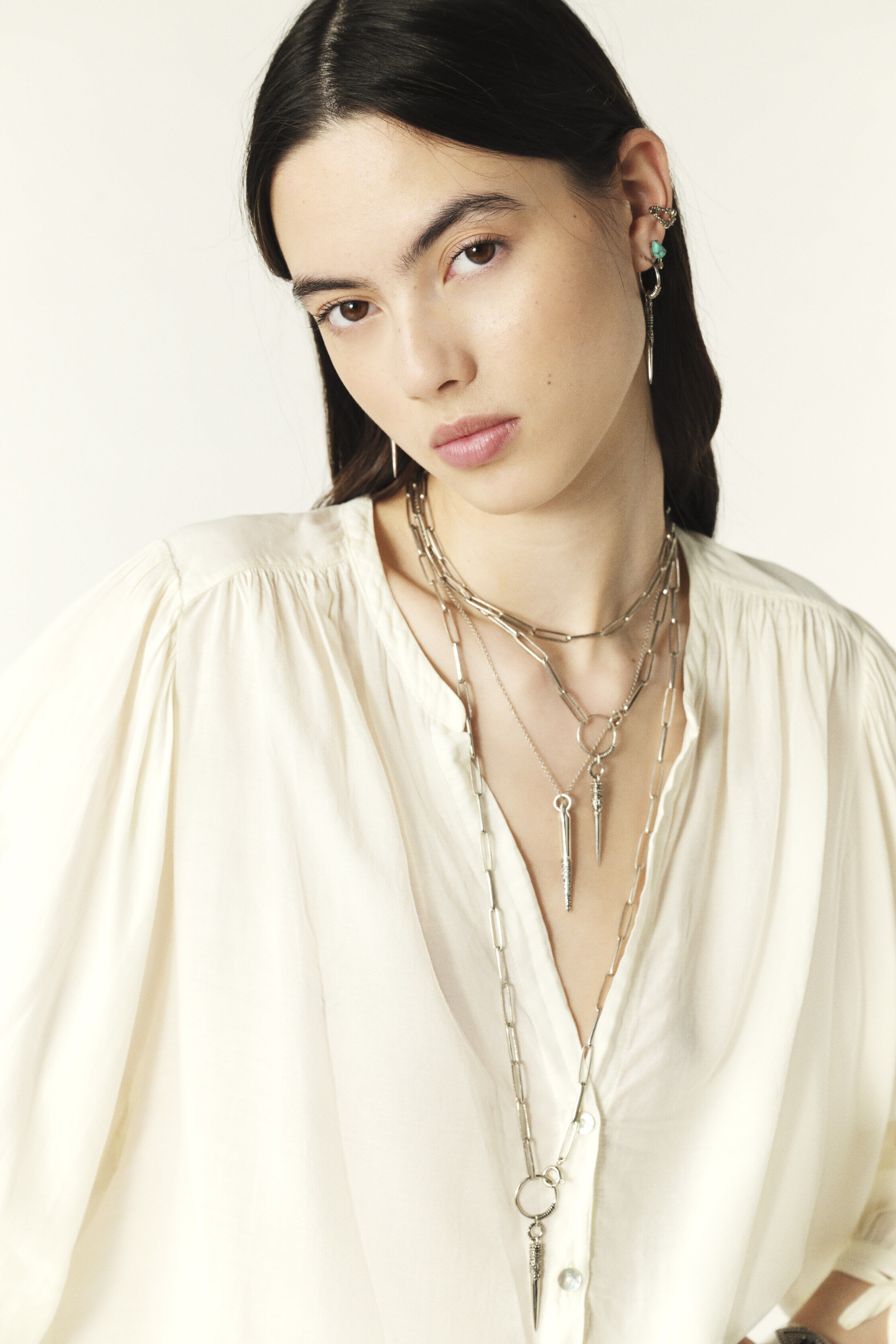 Long-Sleeve Blouse Diky Off-White // ba&sh US