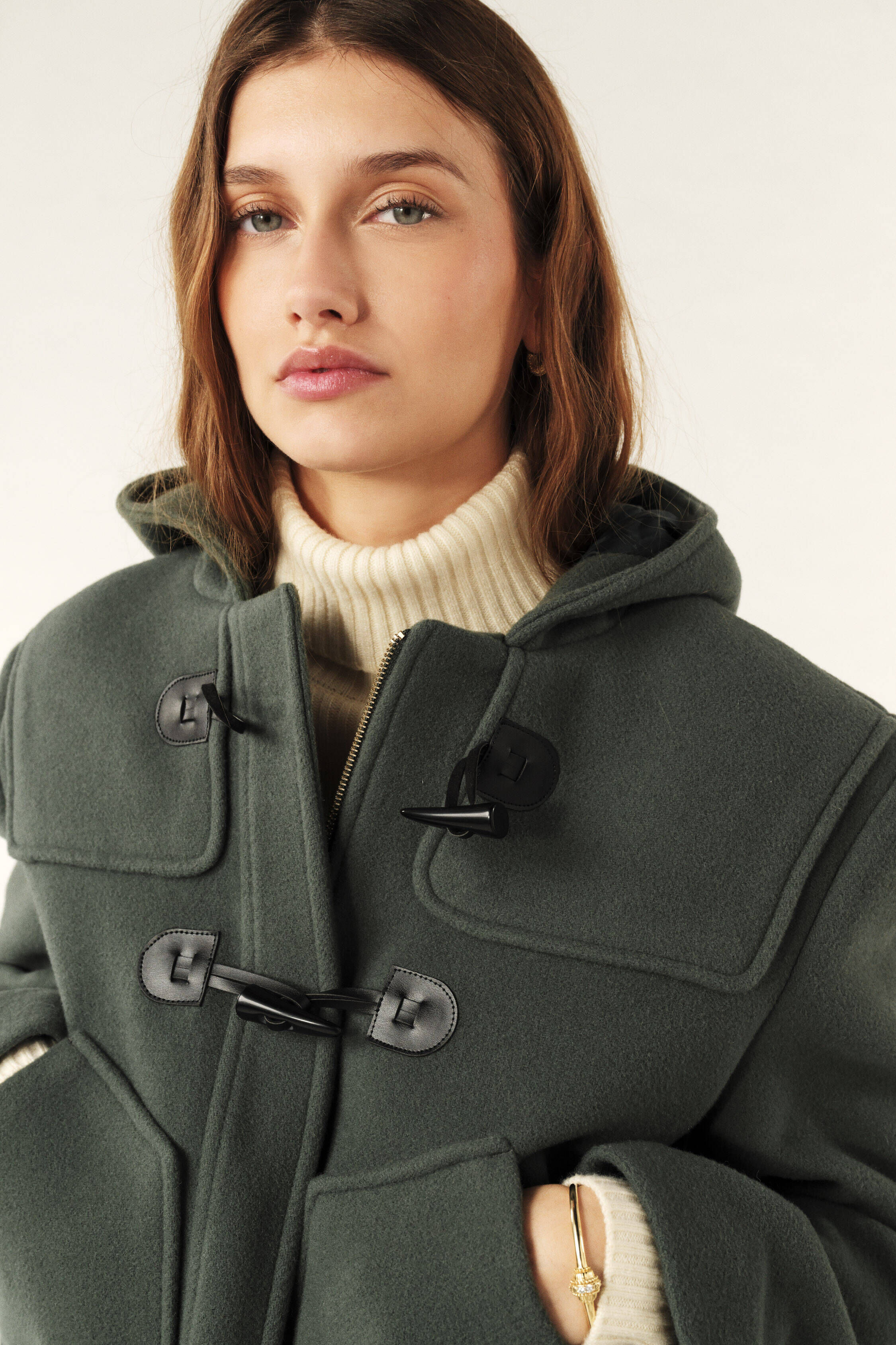 Short Coat Paimee Green // ba&sh US