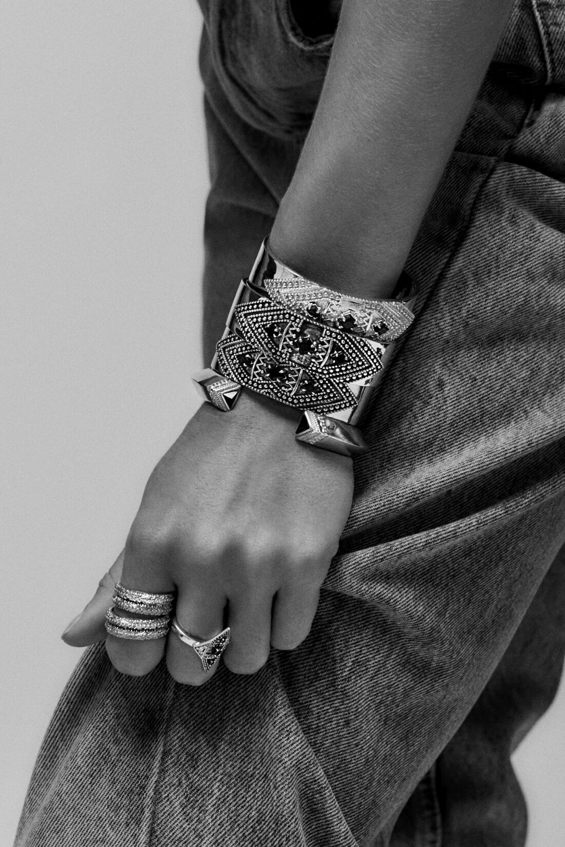 Adjustable Bracelet Aldora Gris // ba&sh FR