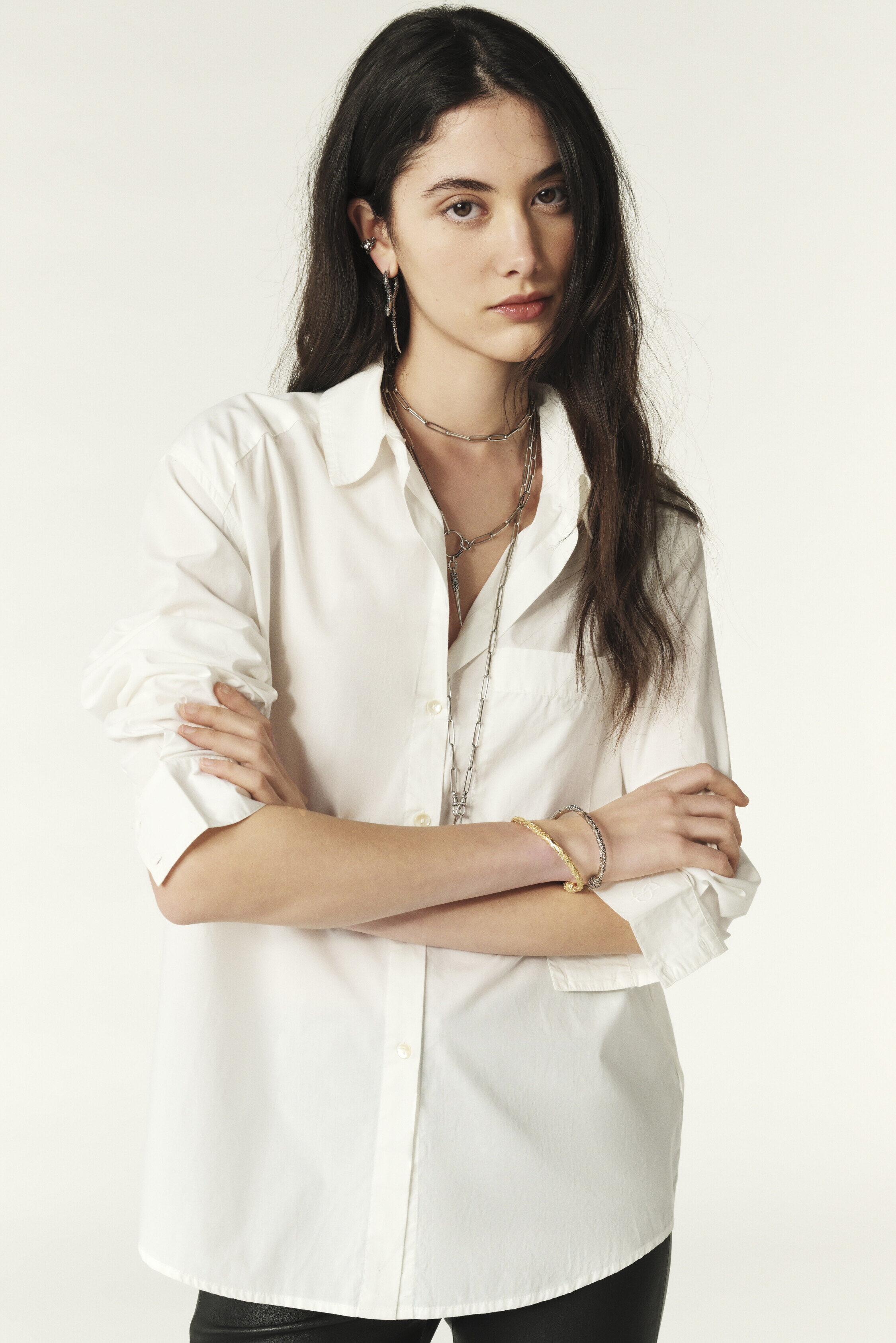 Buttoned Straight Cut Shirt Deborah White // ba&sh US