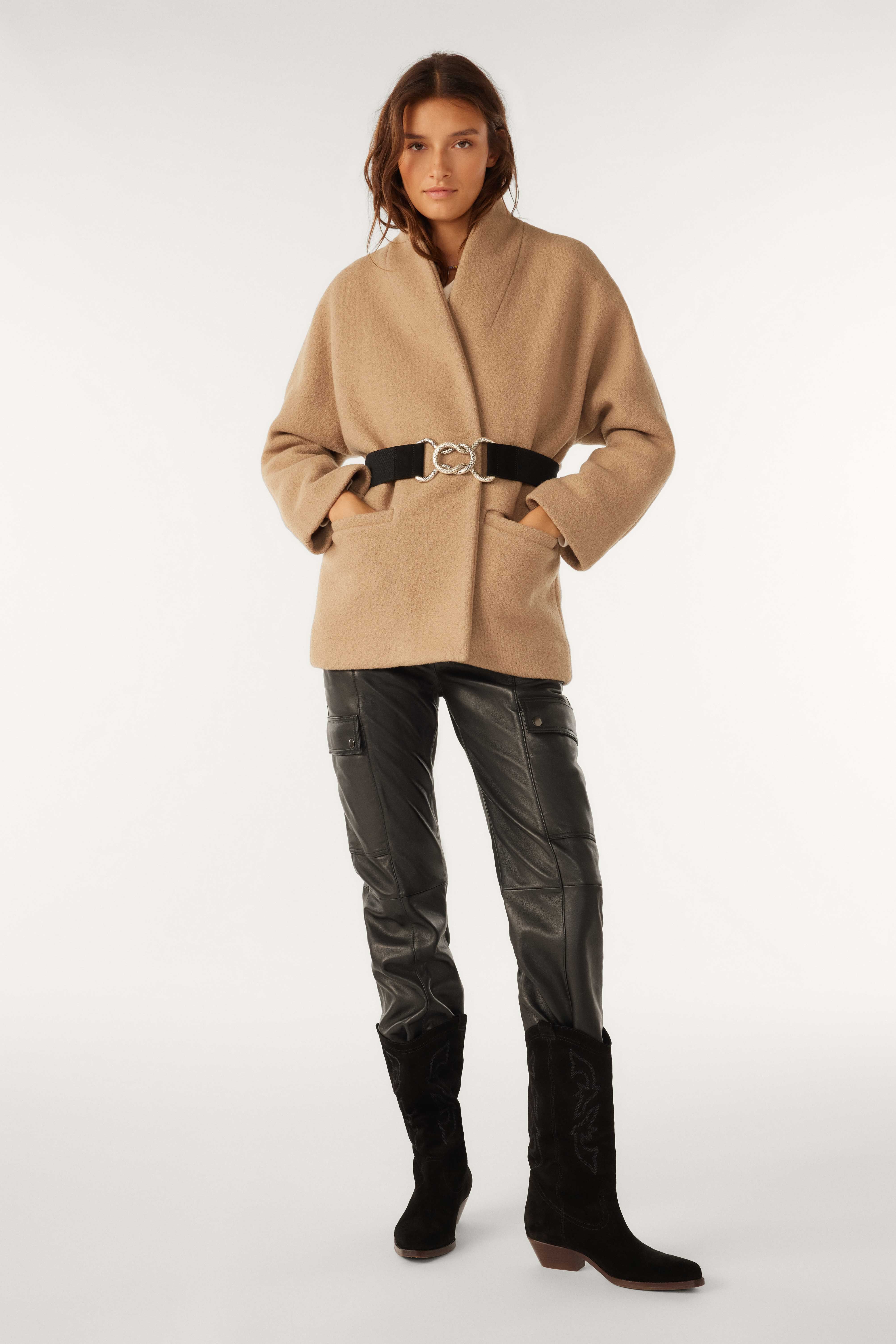 Belted Coat Carole Beige // ba&sh