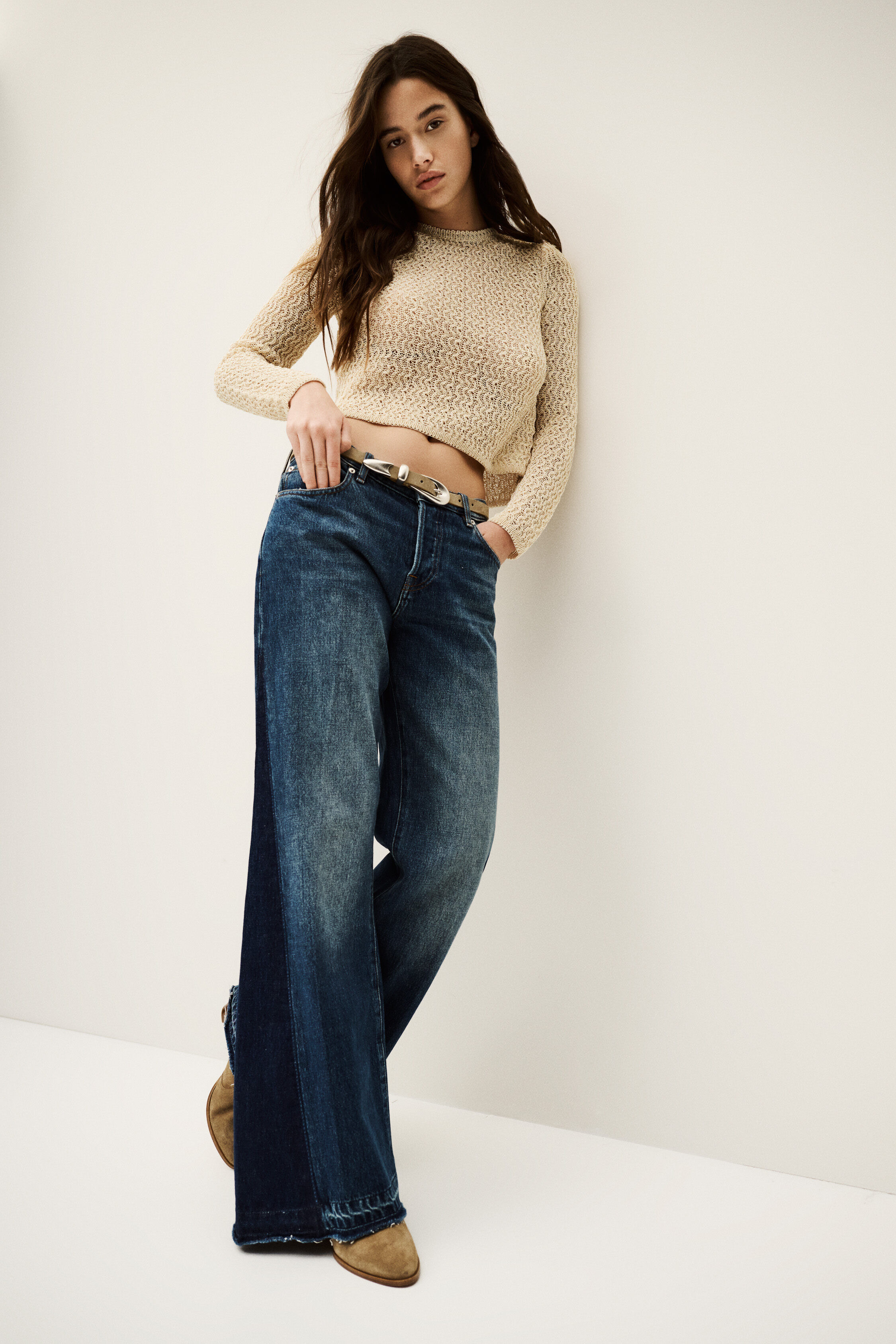Long-Sleeve Sweater Ponia Yellow // ba&sh US