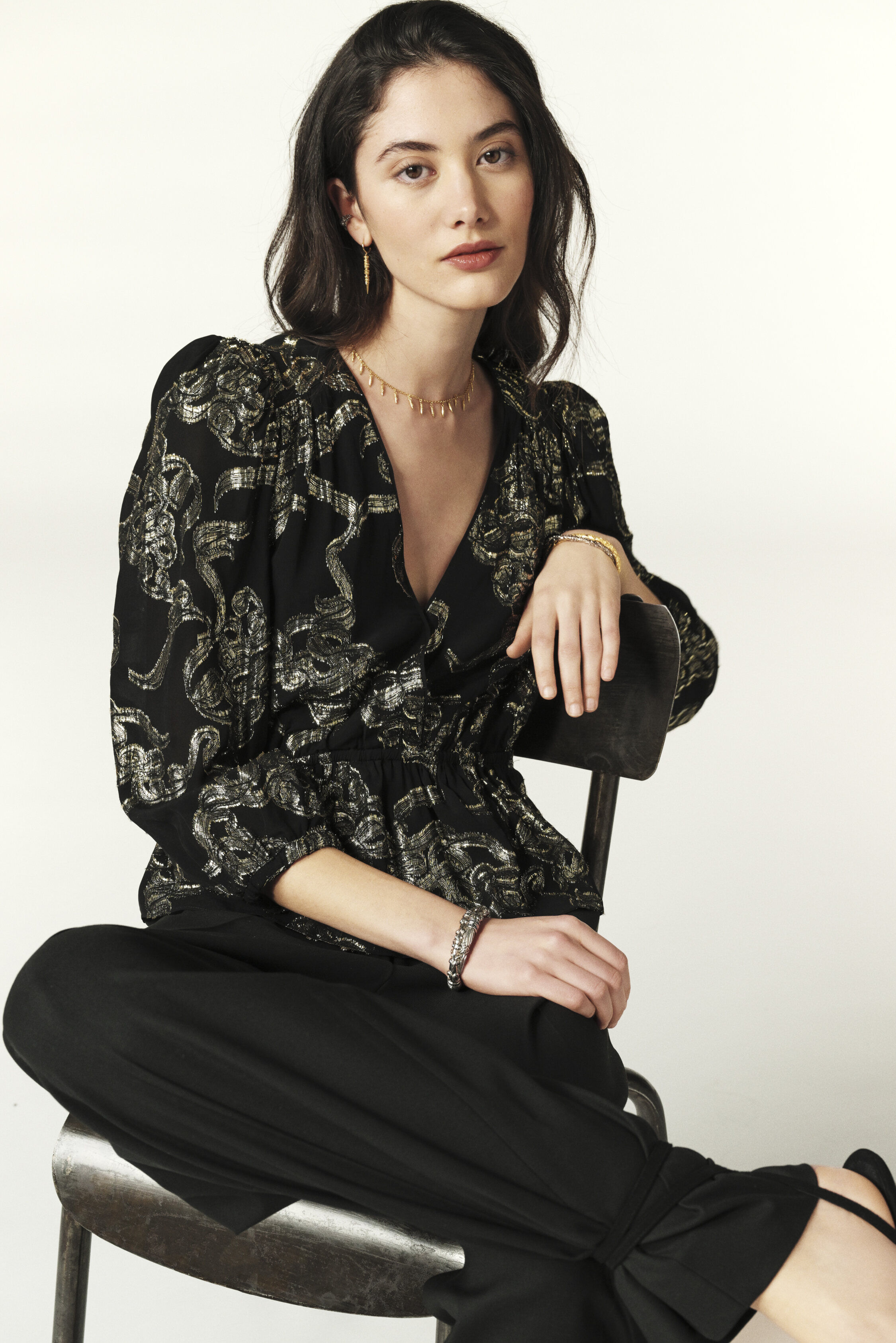 Loose-Fitting Top Figue Black // ba&sh US