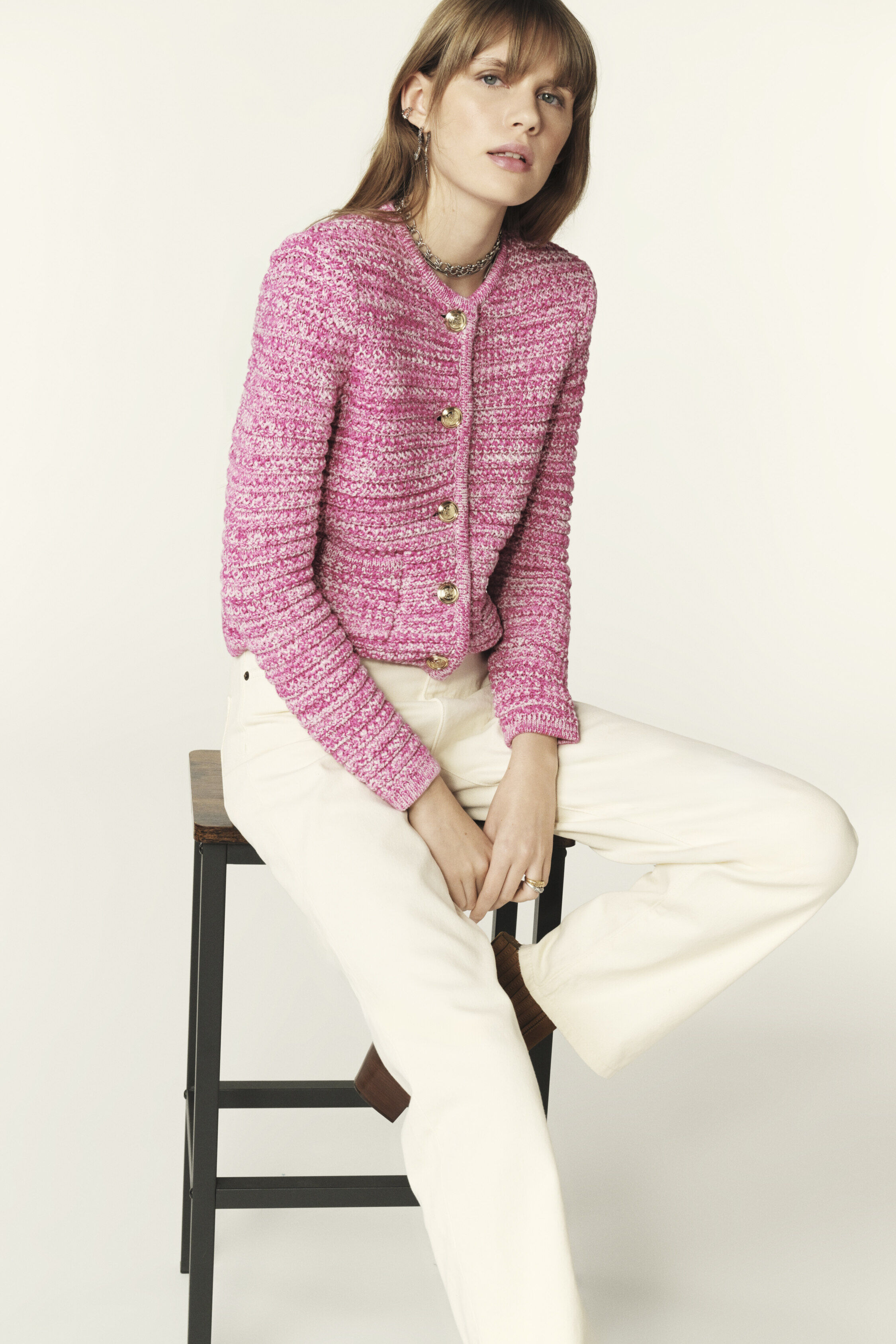 Knit Cardigan Gaspard Blue // ba&sh US