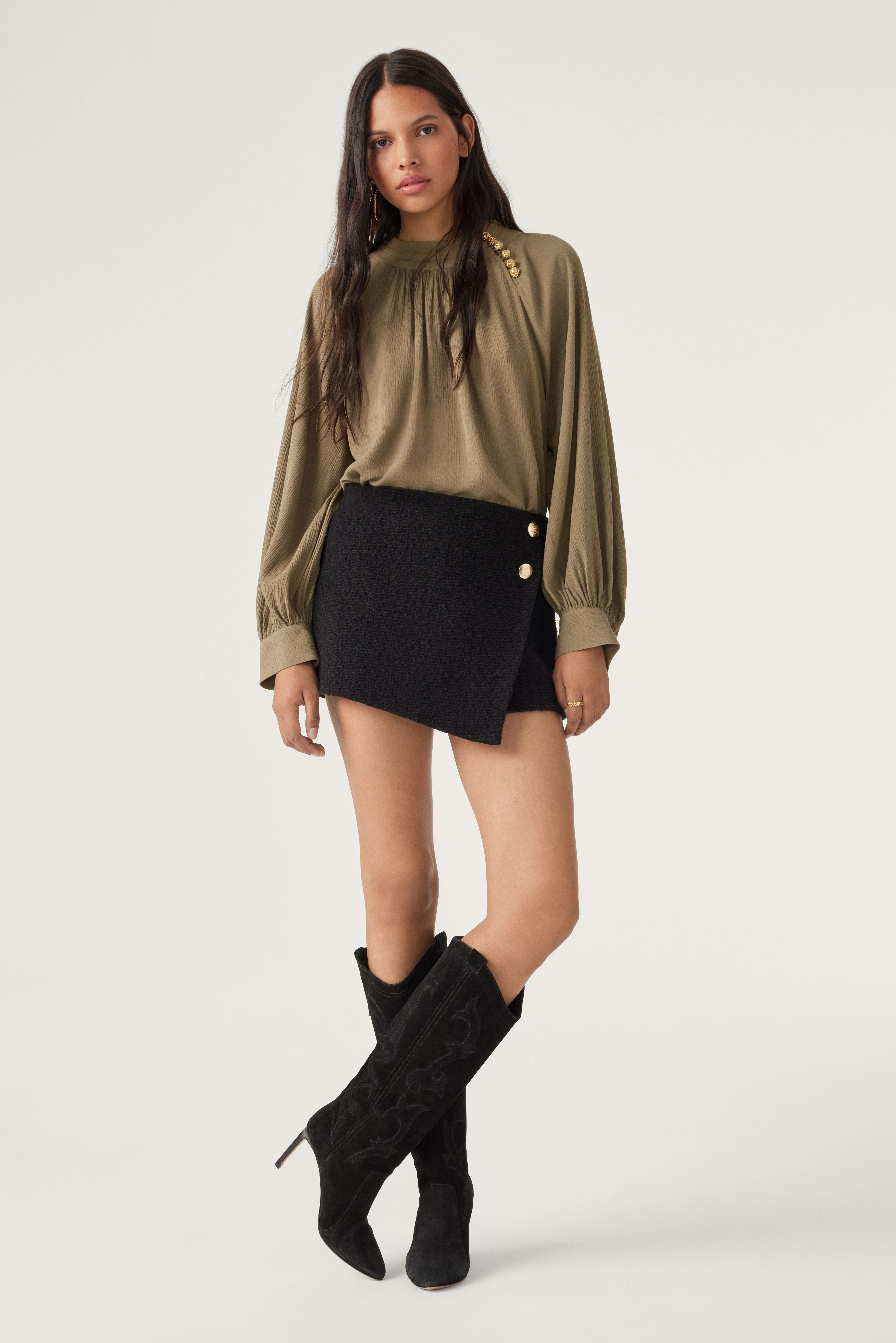 Long-Sleeved Blouse Neil Green // ba&sh CA