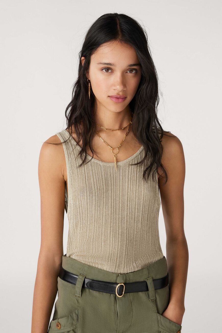 metallic top ZAK GOLD // ba&sh CA