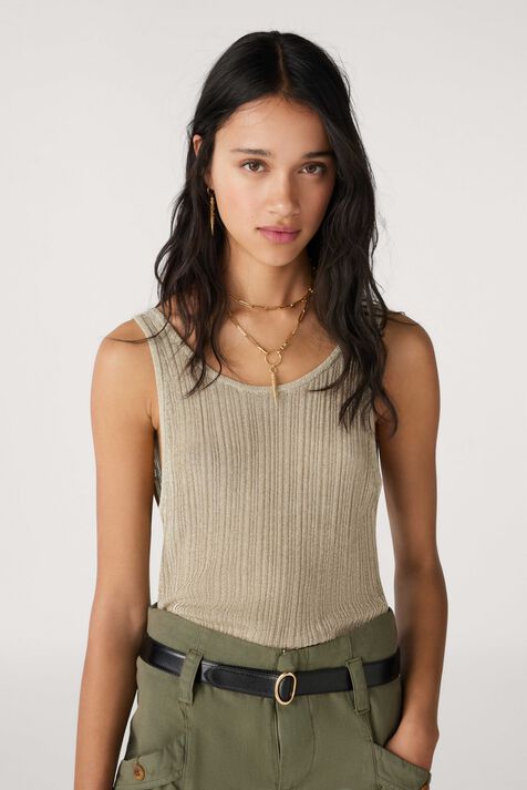 metallic top ZAK GOLD // ba&sh CA