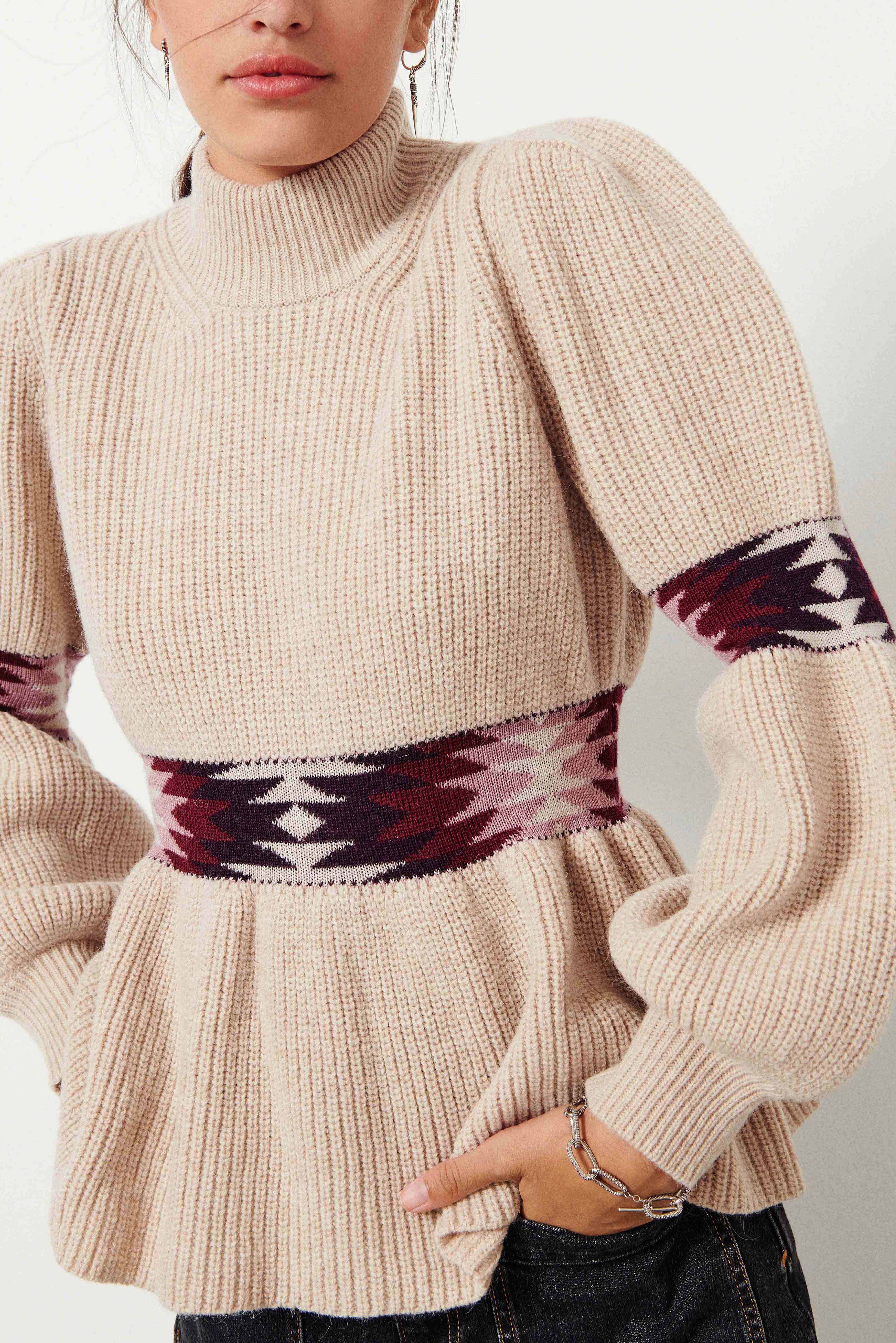 wool jumper OCTAVE BEIGE // ba&sh