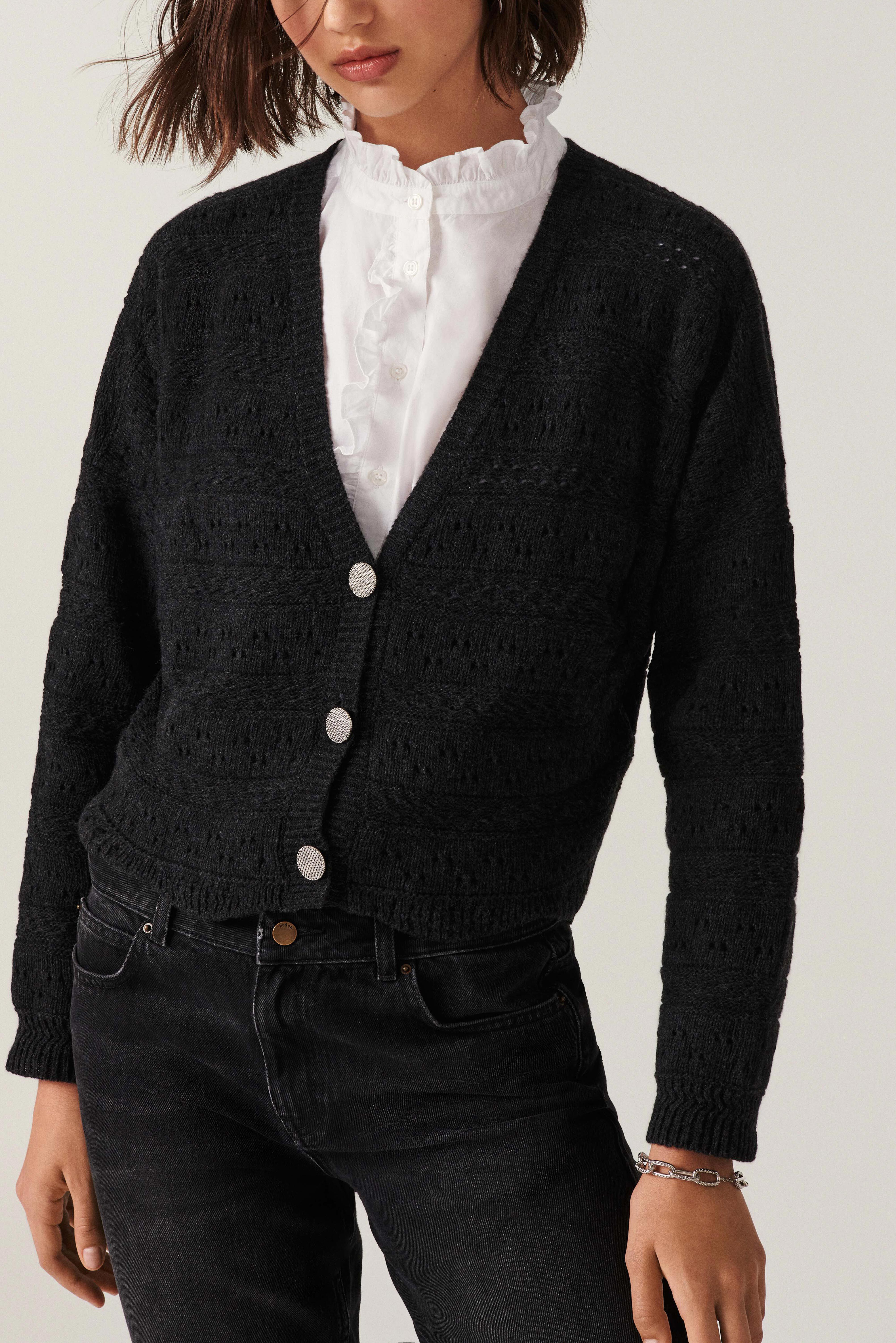 Cardigan Bianca Black // ba&sh US