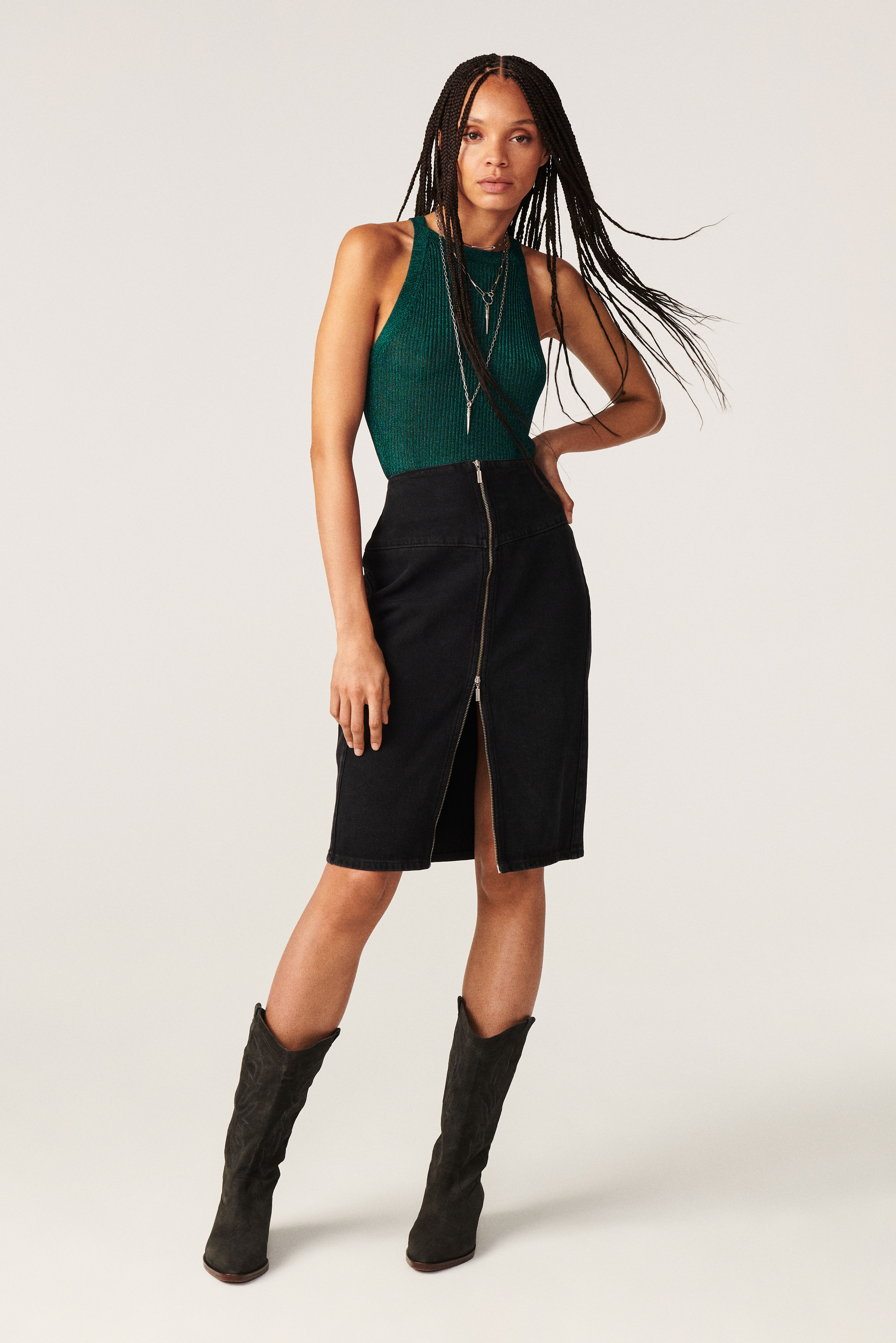 Rock ba&sh • Damen-Rock, Lederrock, Midirock, Rock im Unterrock-Stil CH