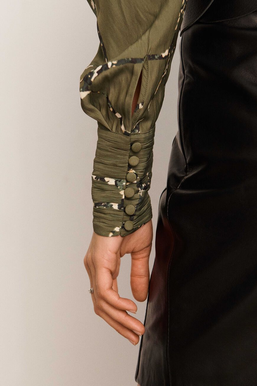 printed top MOCEAN GREEN // ba&sh UK