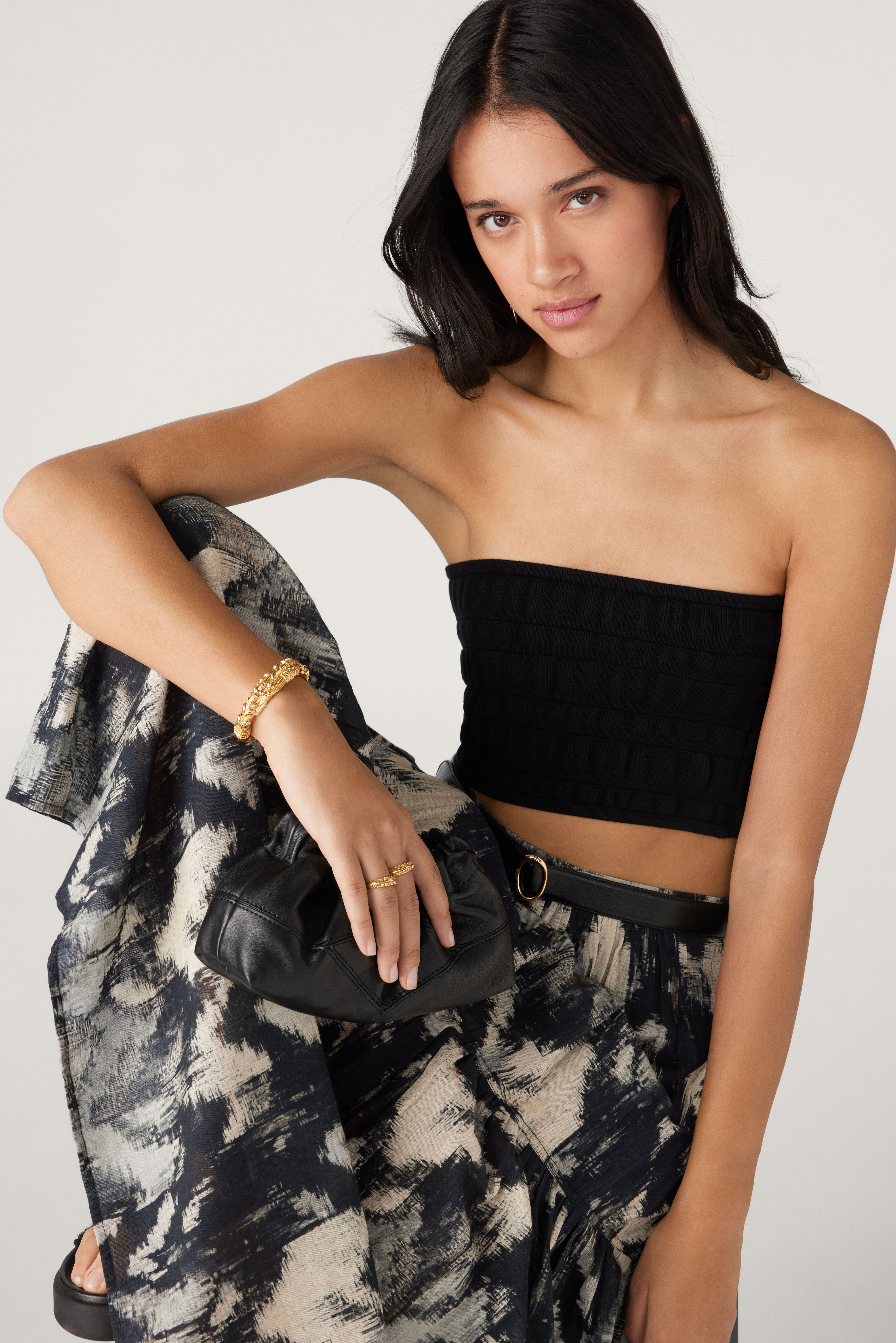 Knitted Corset Top Tehani Black // ba&sh