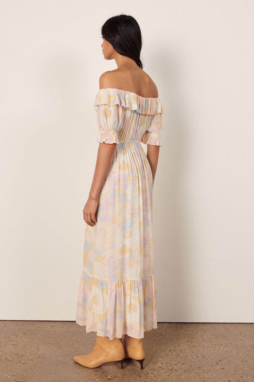 printed maxi dress NADA PINK // ba&sh CA