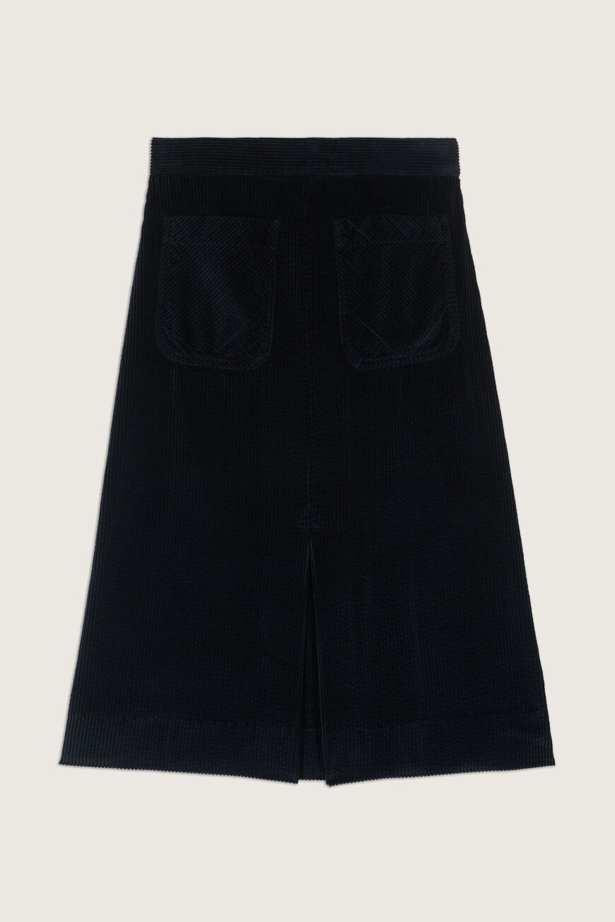 corduroy midi skirt BENCH BLACK // ba&sh
