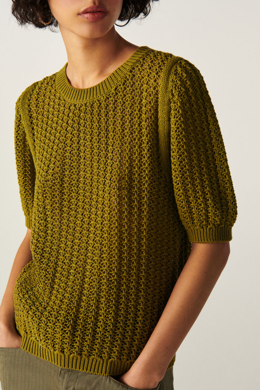 SWEATER JACK GREEN // ba&sh