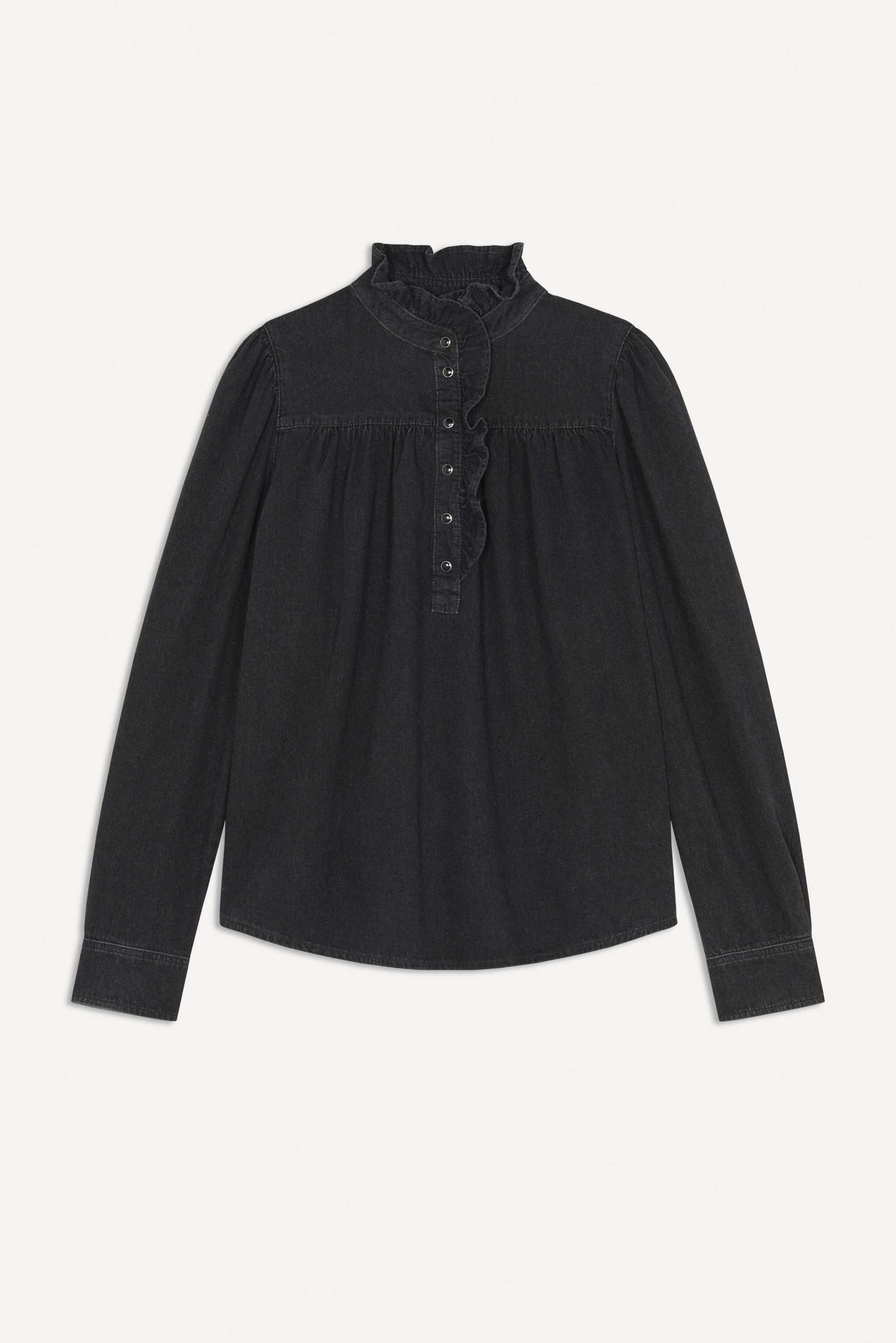 BLOUSE MILAC BLACK // ba&sh