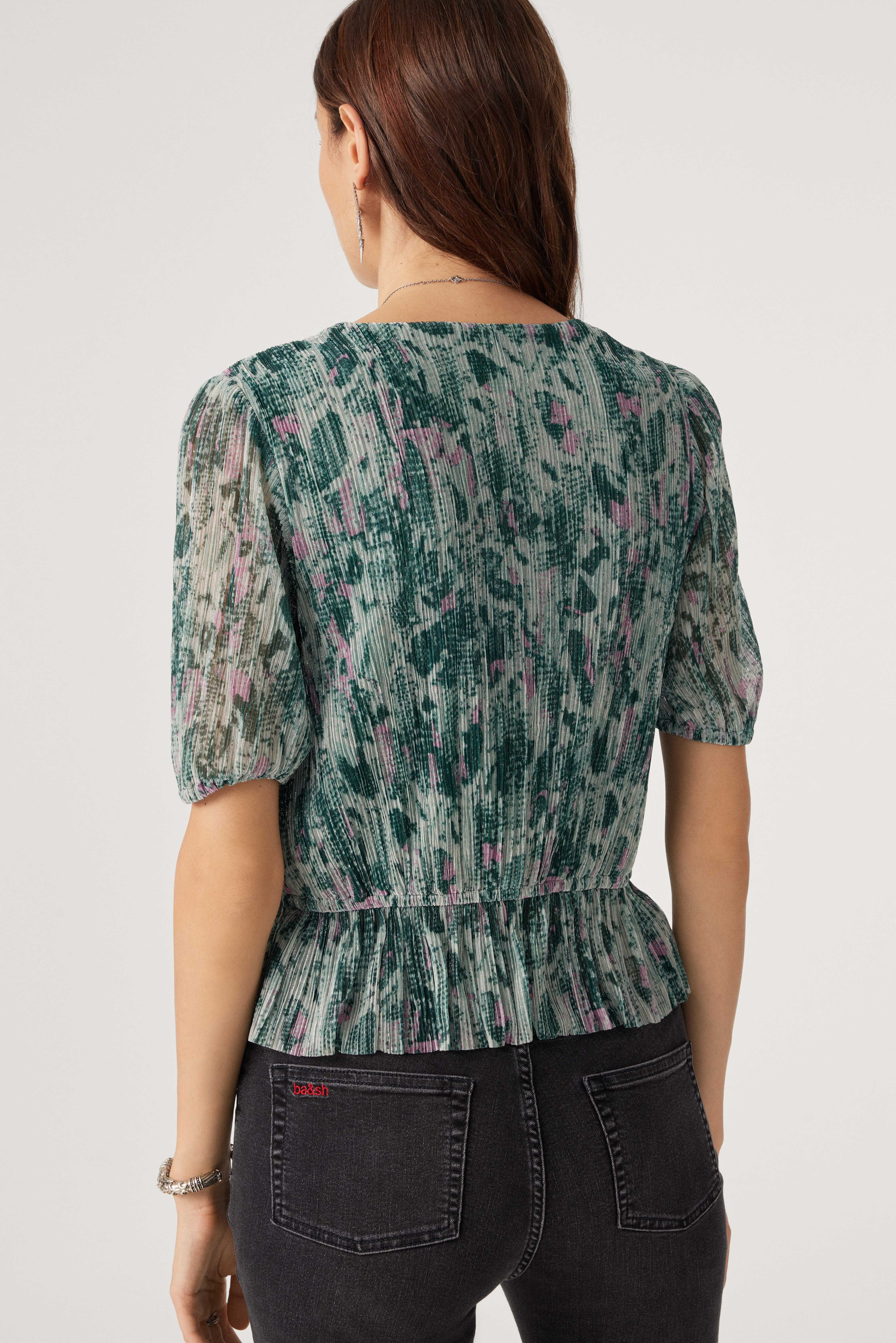 Wrap-Over Top Volpy Green // ba&sh US