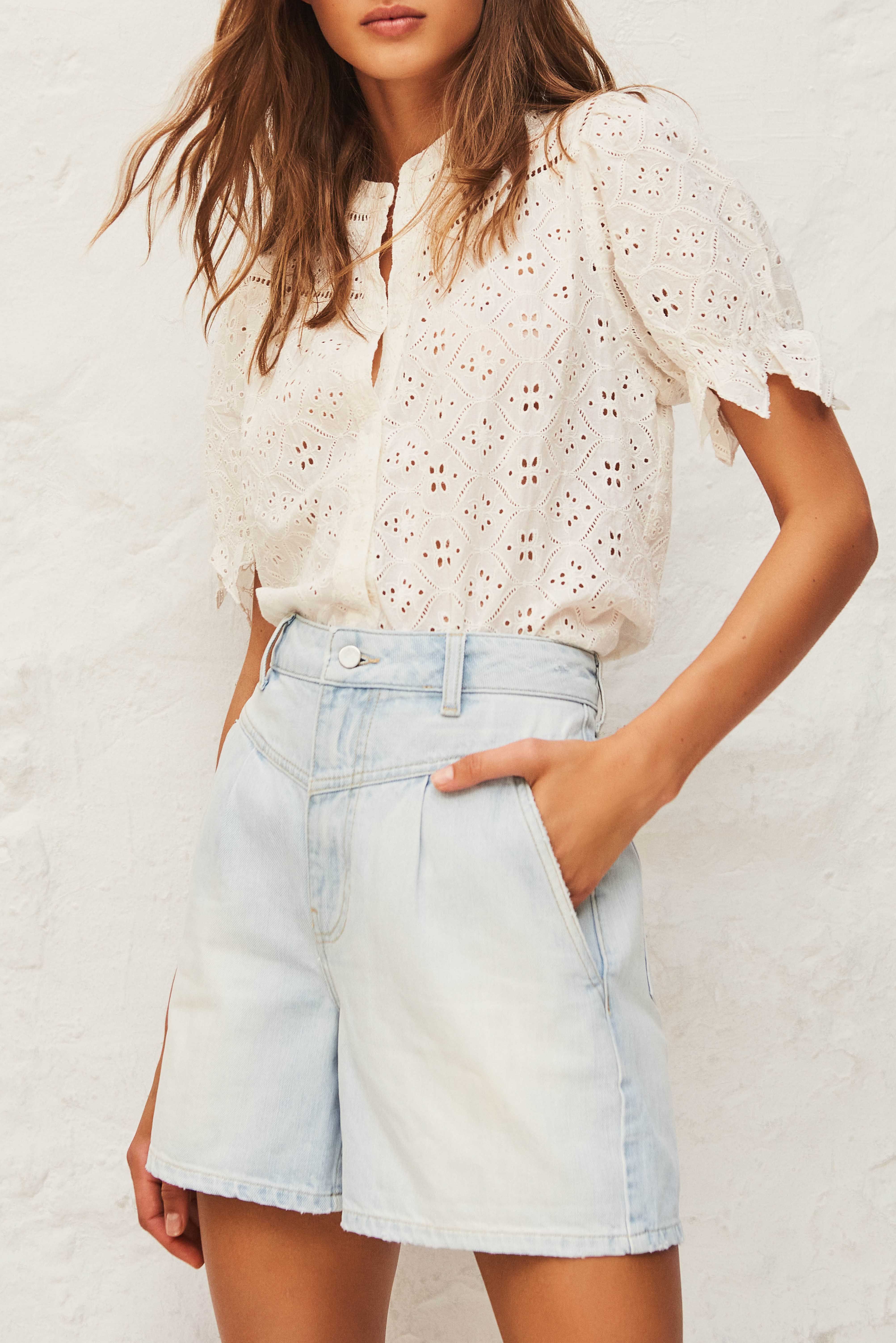 Short En Jean Josh Bleu // ba&sh FR