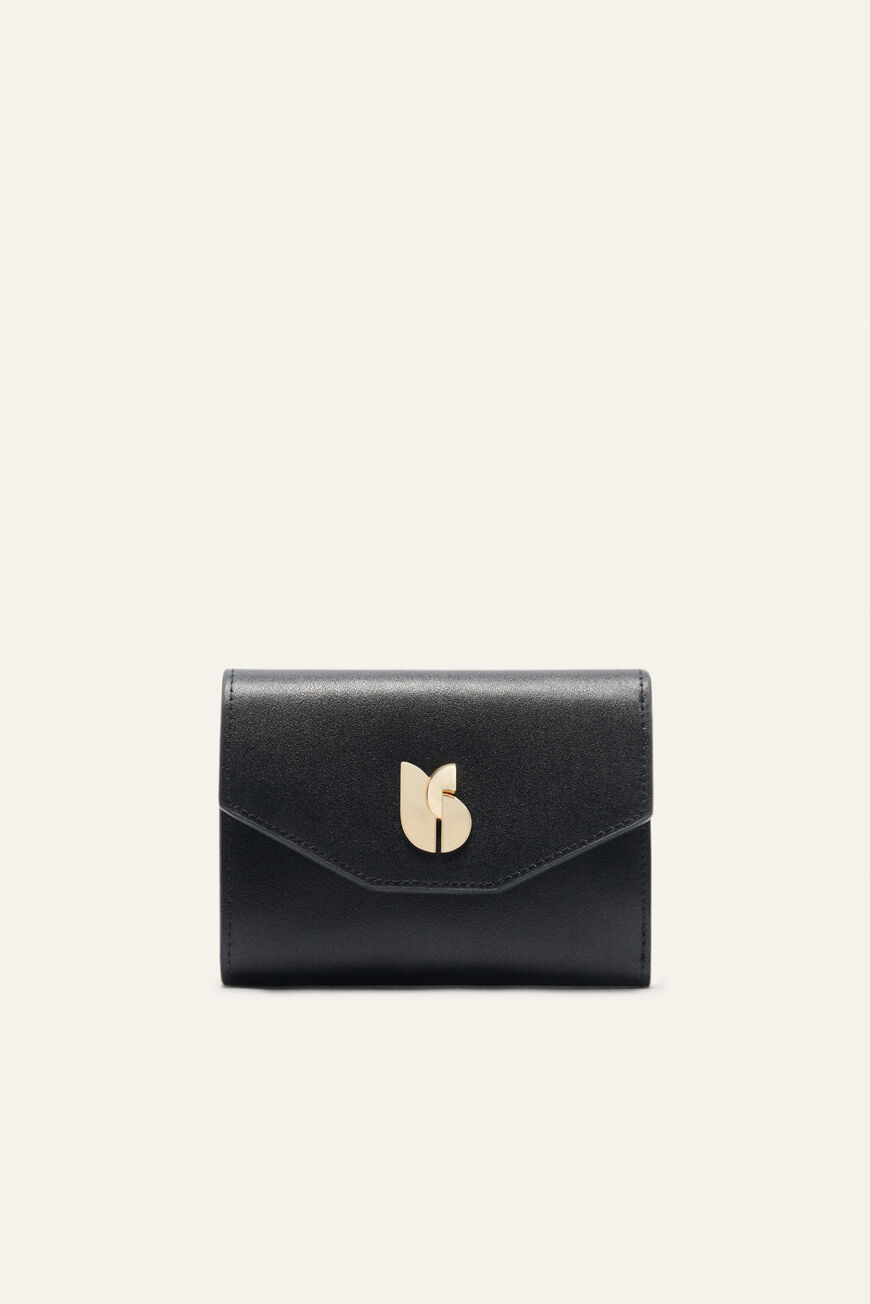 trifold card holder SIGN BLACK // ba&sh
