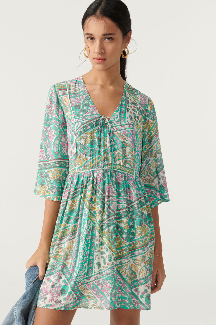 DRESS FLEUR GREEN // ba&sh