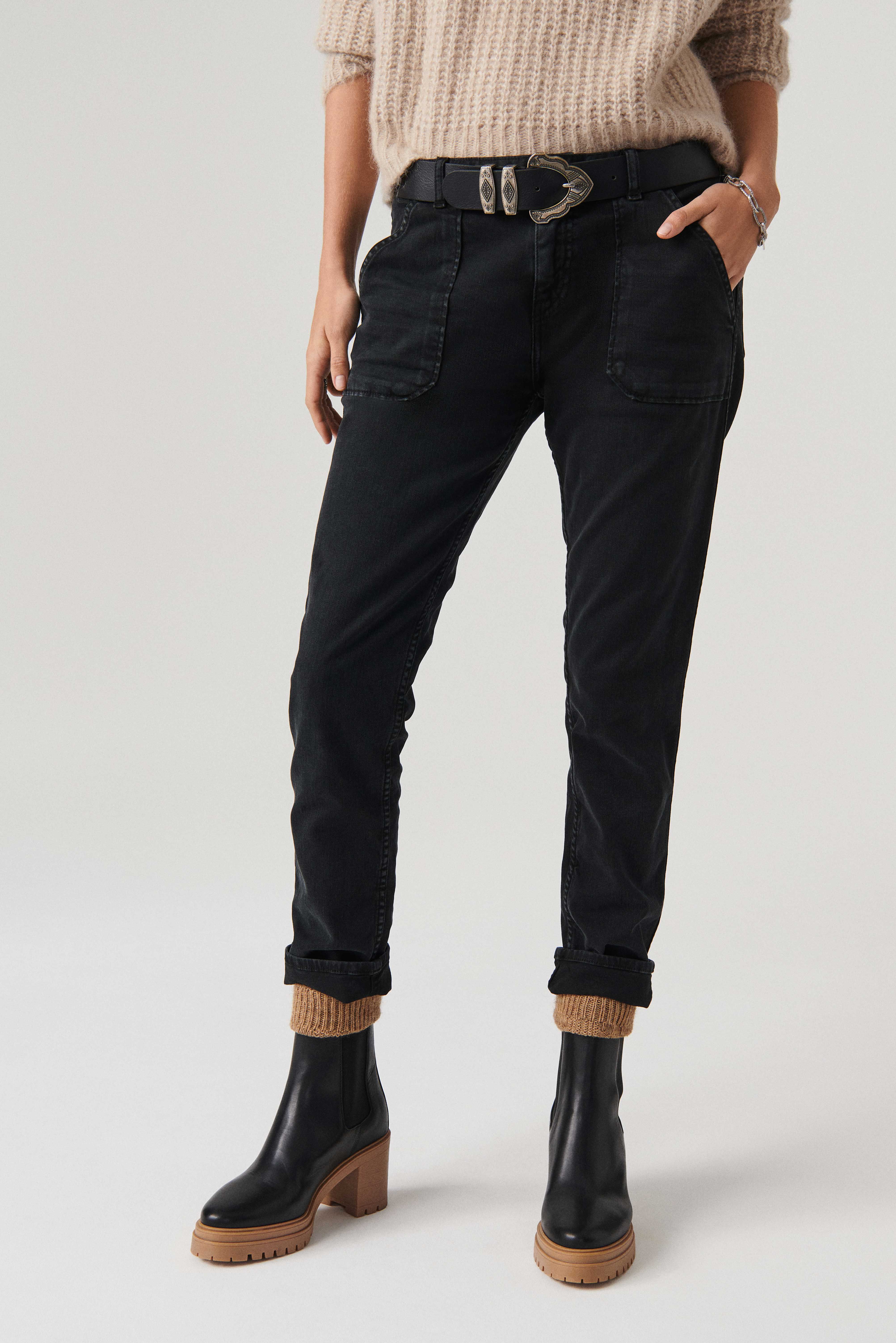 straight-leg jeans CSALLY BLACK // ba&sh