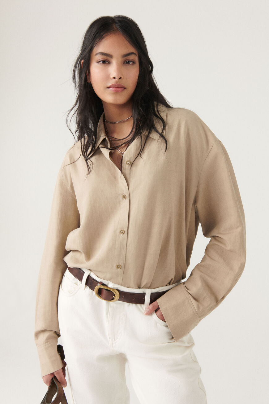 SHIRT BENCO BEIGE // ba&sh CA