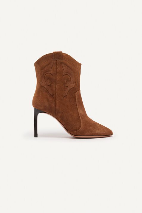heeled ankle boots boots BROWN // ba&sh