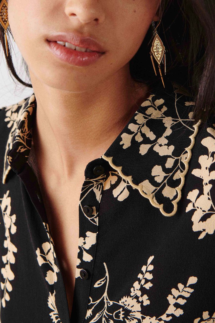 camisa floral SELYM NEGRO // ba&sh ES