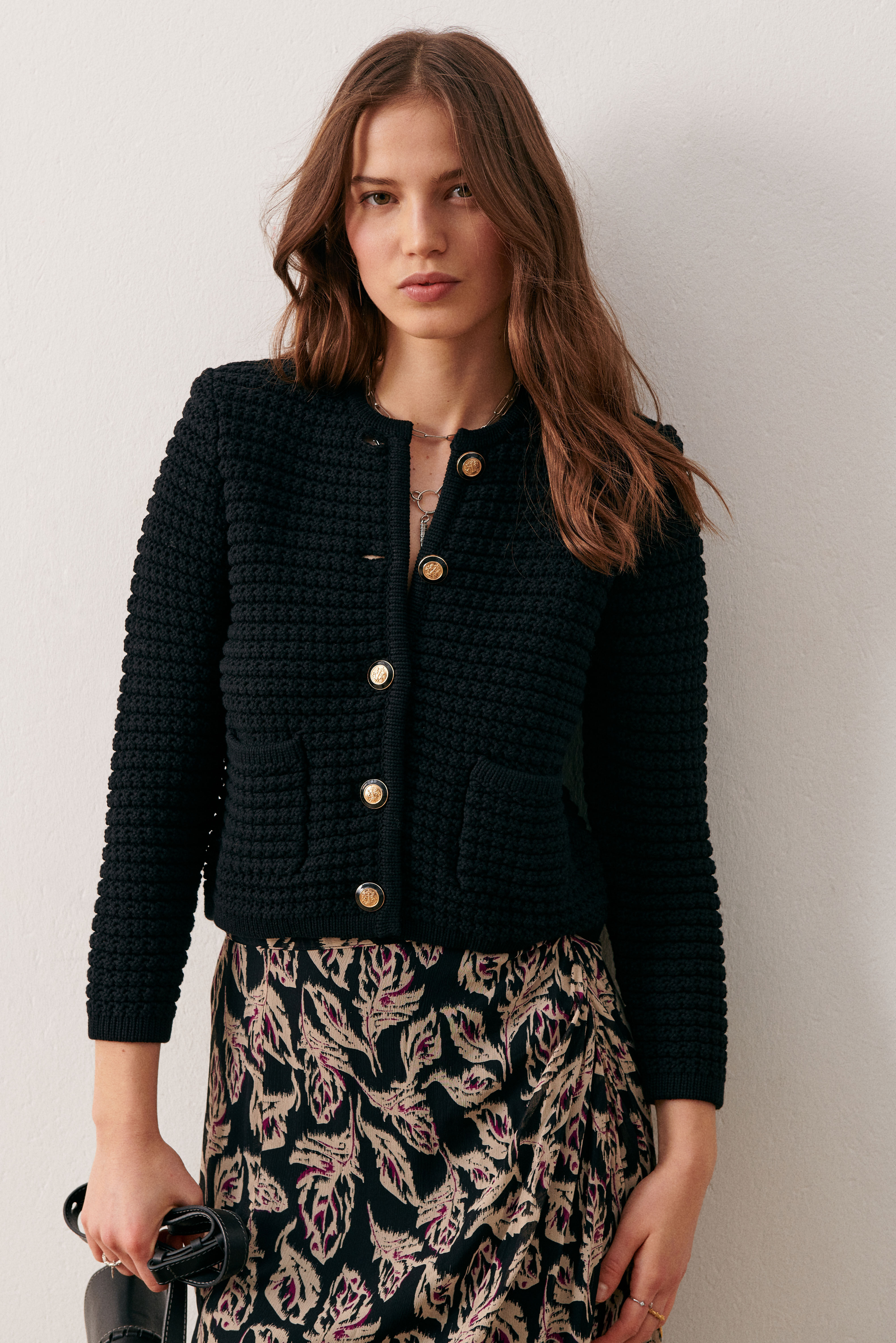 CARDIGAN GASPARD NOIR // ba&sh