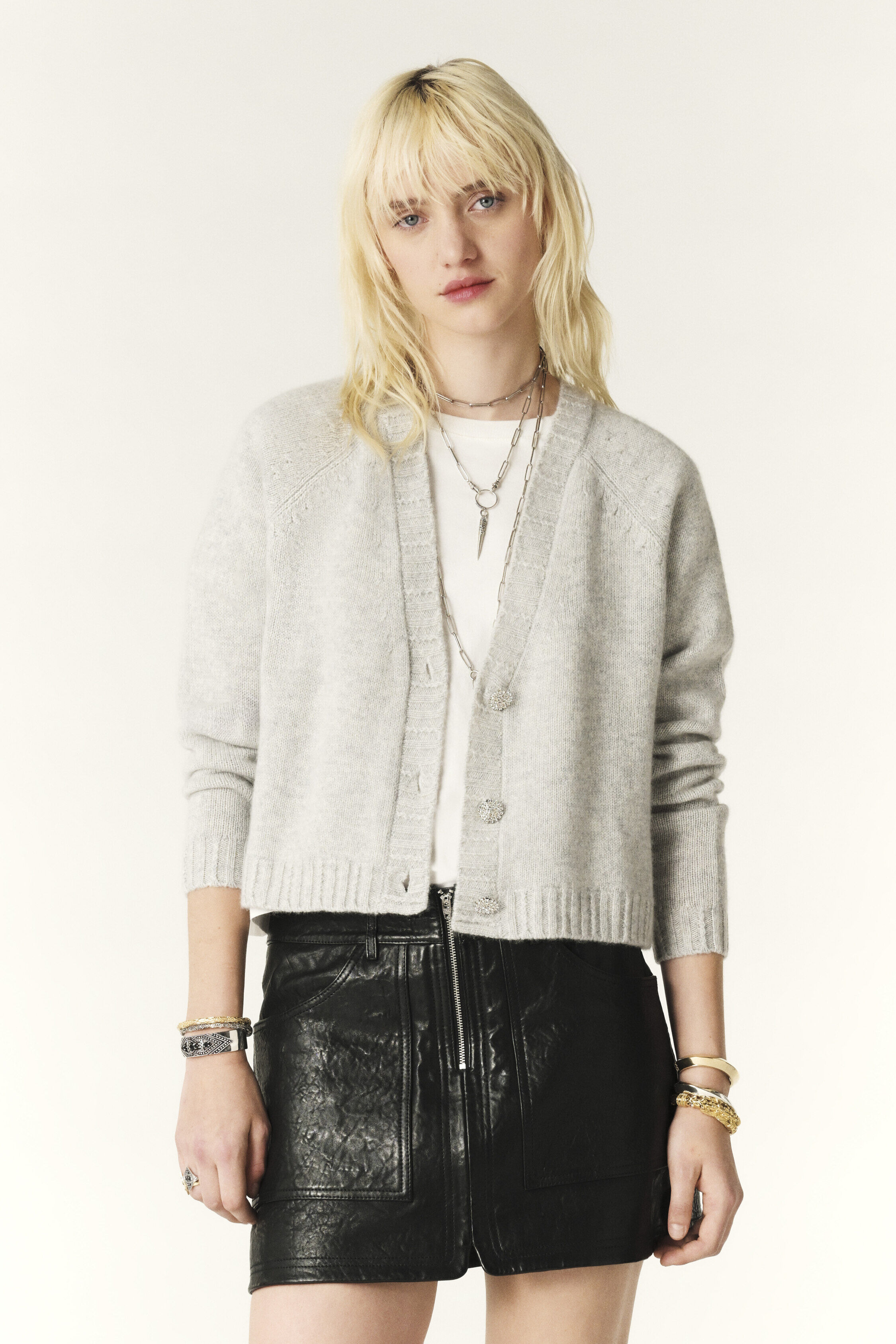 Knitted Cardigan Gaspard Ecru // ba&sh