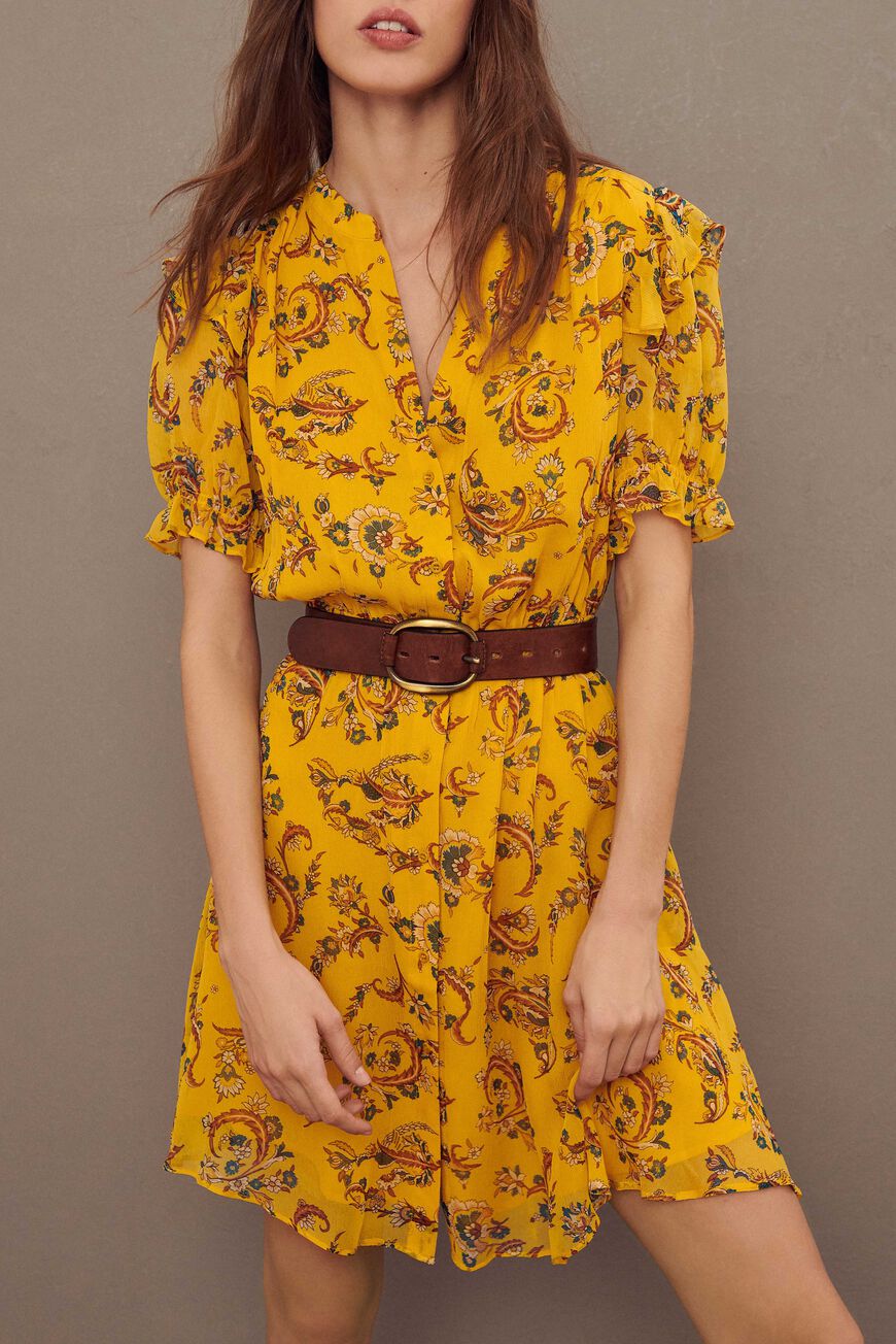 BATCHA DRESS YELLOW // ba&sh