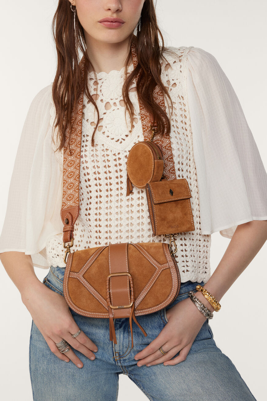 sac bandoulière TEDDY MARRON // ba&sh FR