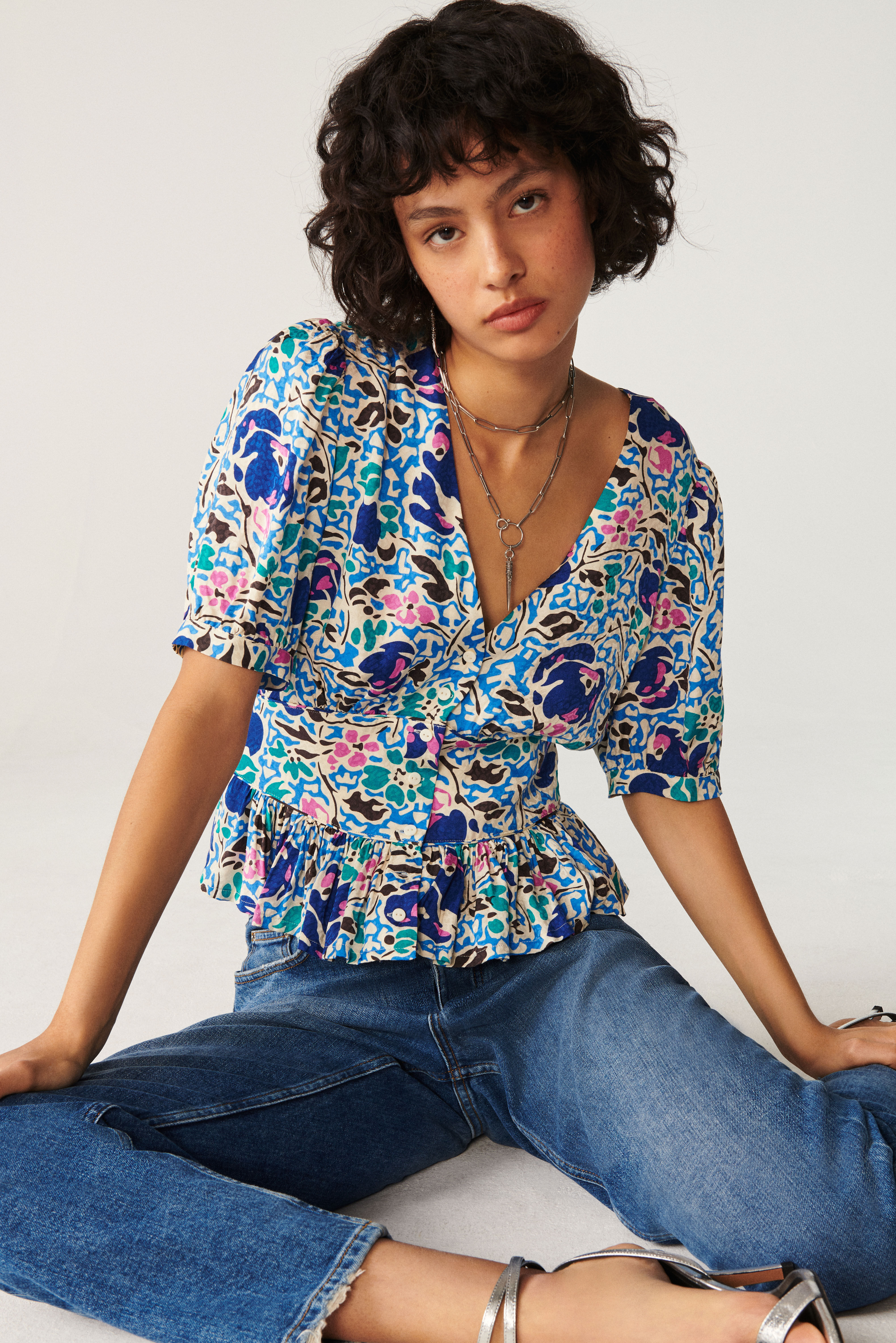 Women's Patterned, Print & Floral Shirts, Tops & Blouses | ba&sh IE