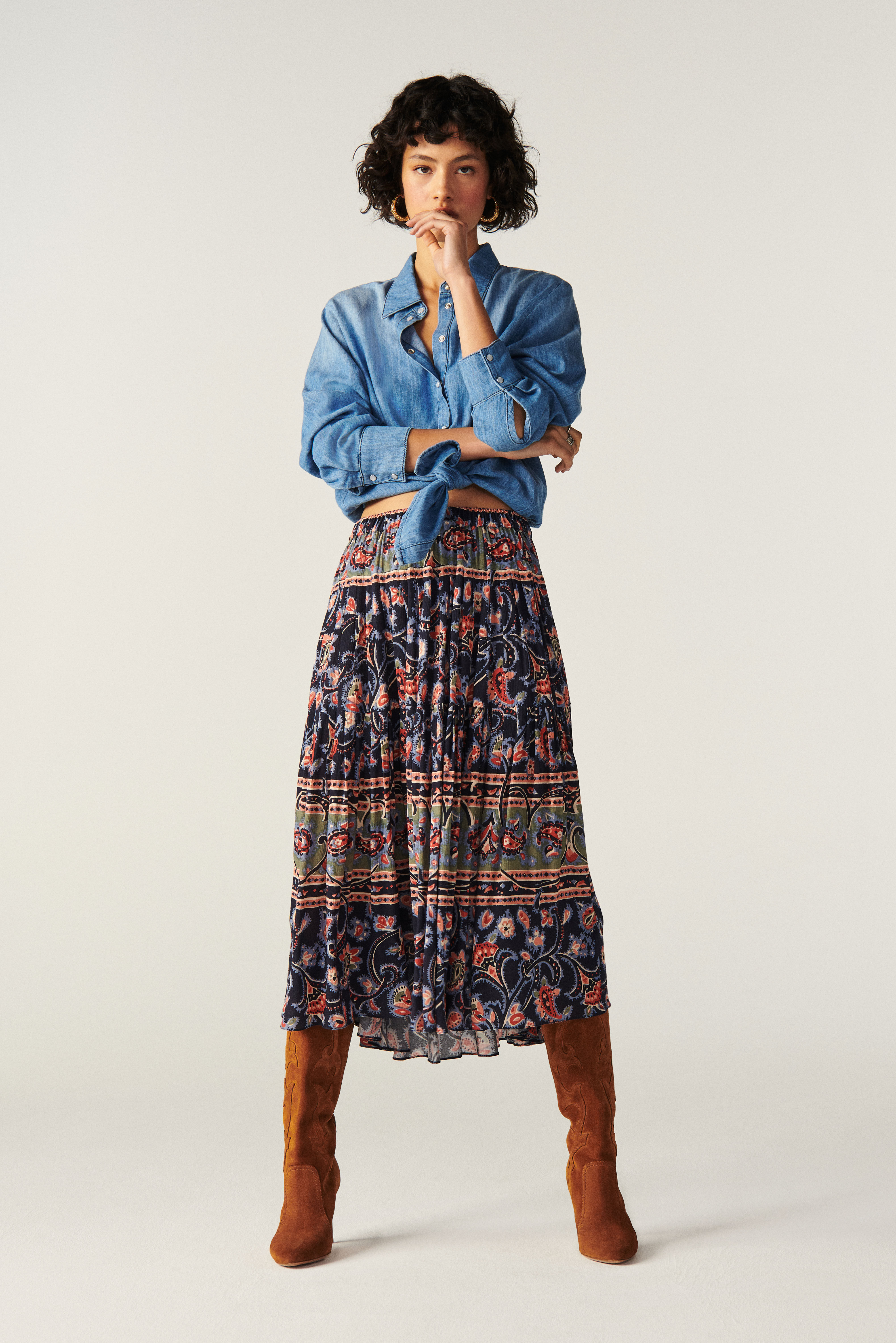 SKIRT NIELS BLUE // ba&sh FR