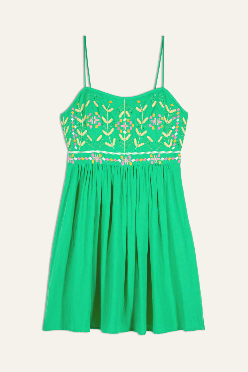 Short Strappy Dress Kika Green // ba&sh