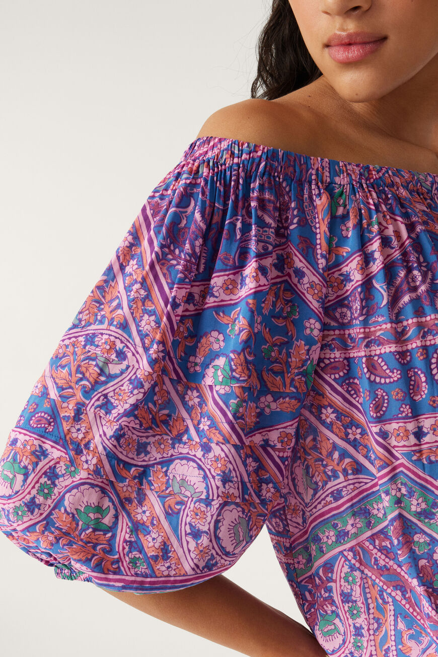 feminine top FENJI BLUE // ba&sh US
