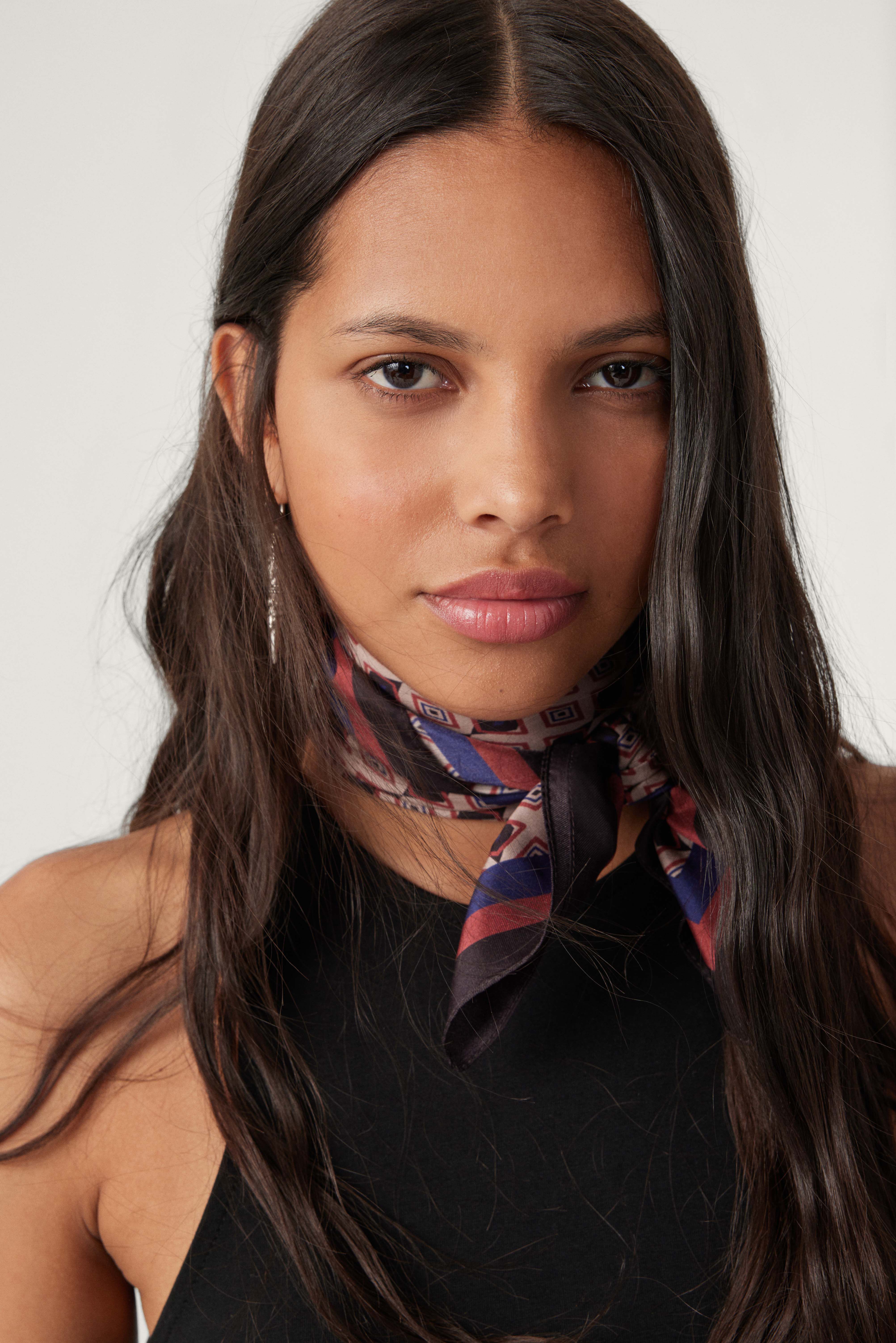 Printed Foulard Farah Purple // ba&sh US