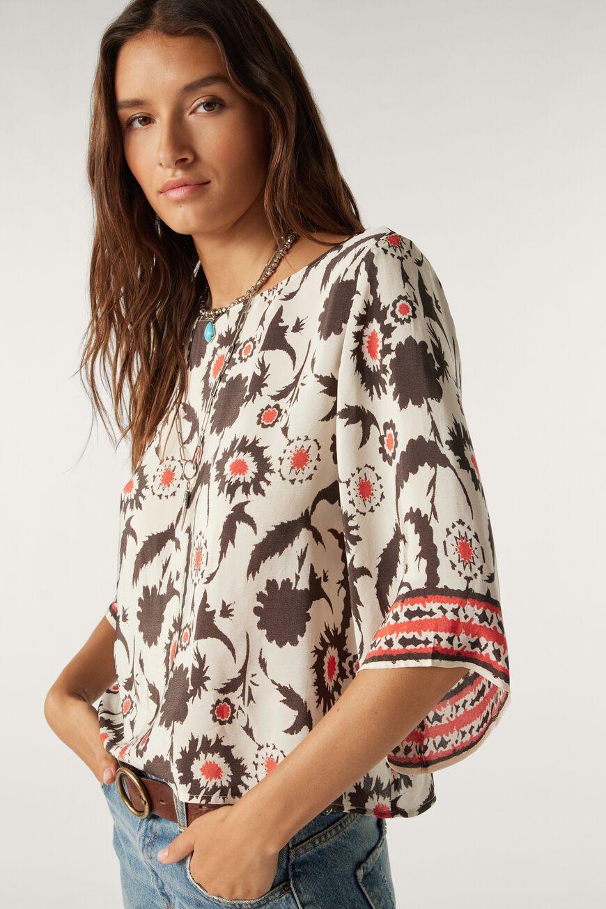 Women's Patterned, Print & Floral Shirts, Tops & Blouses | ba&sh UK