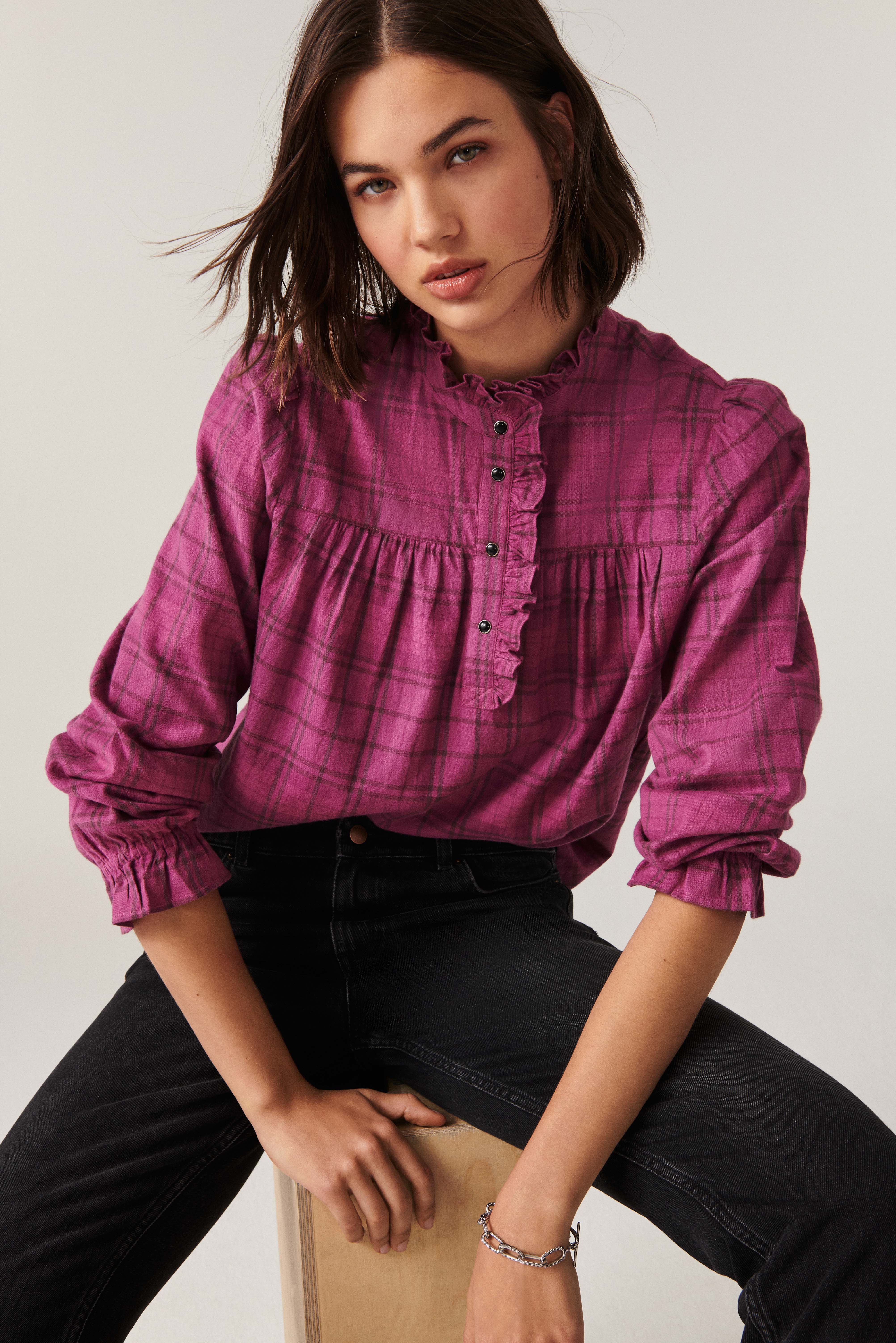 purple Women's Patterned, Print & Floral Shirts, Tops & Blouses | ba&sh