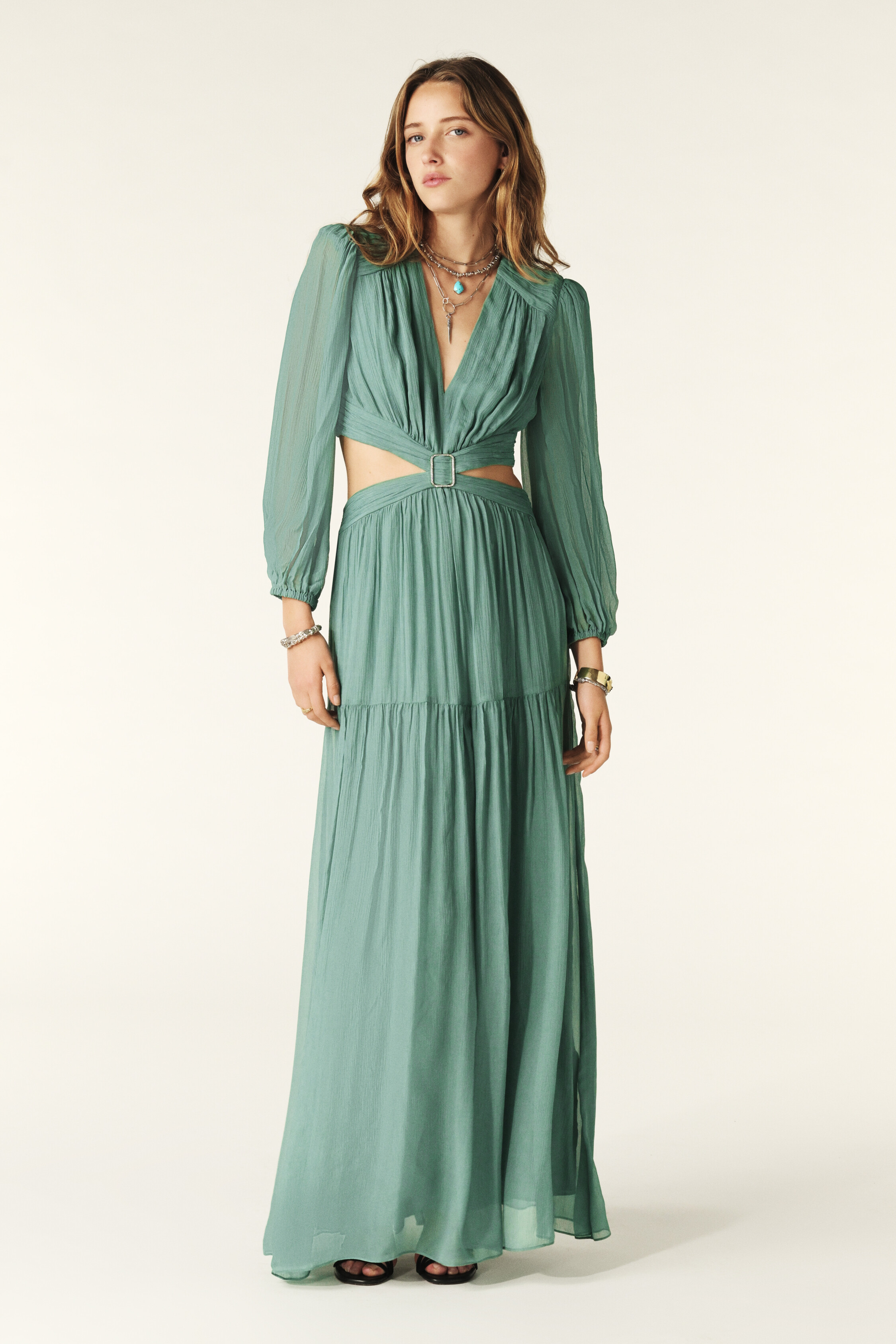 Robe Maxi Harry Vert // ba&sh FR