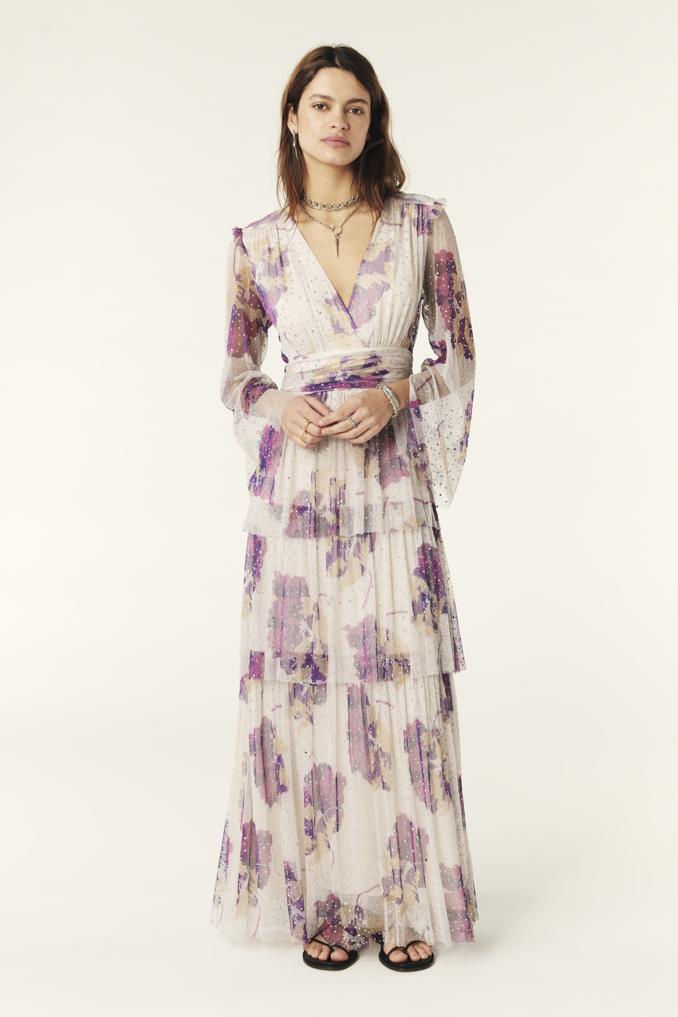 Tulle Maxi Dress Railey Ecru // ba&sh