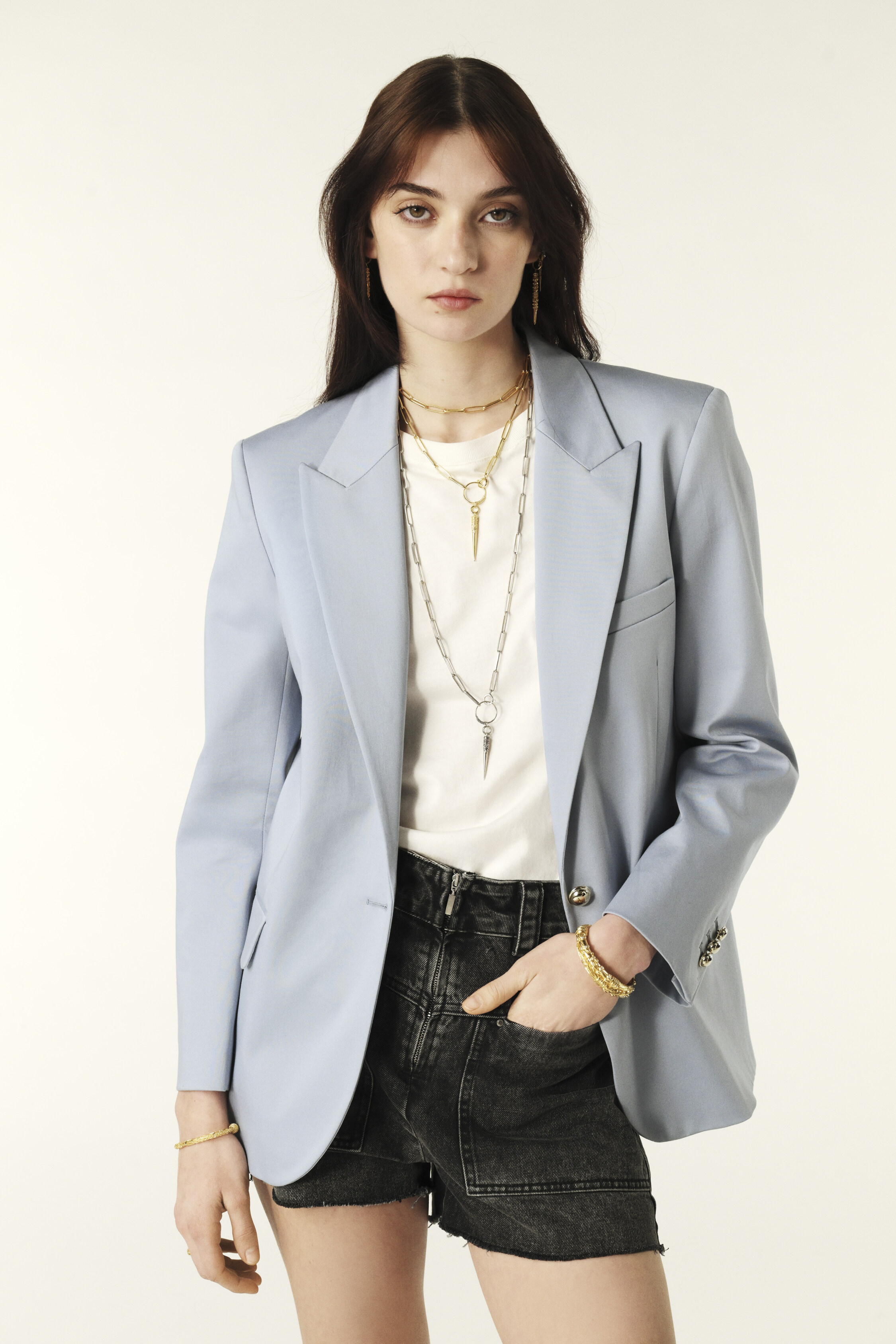 Chic Masculine Jacket Janice Blue // ba&sh