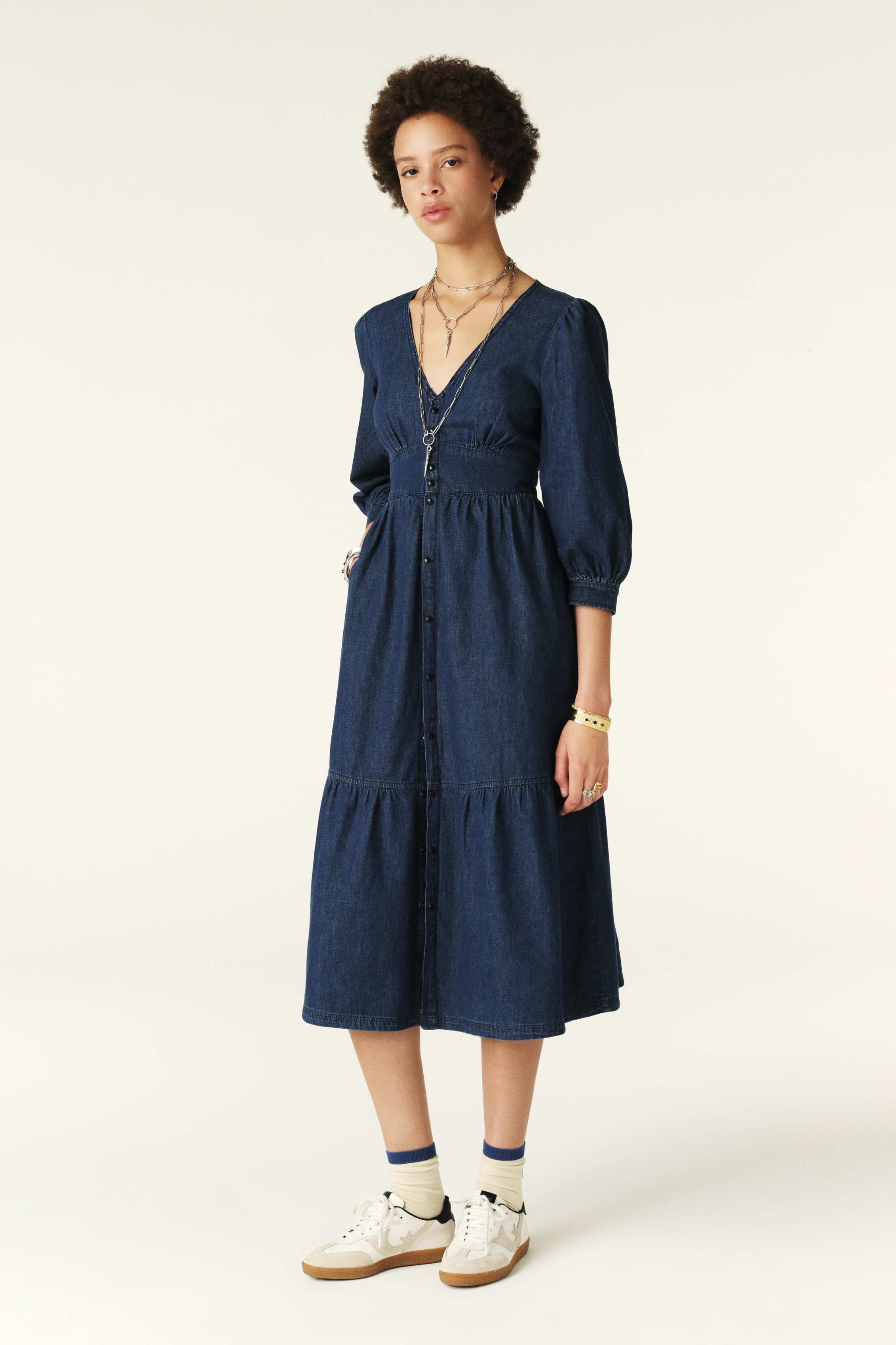 Midi Dress Limi Blue // ba&sh